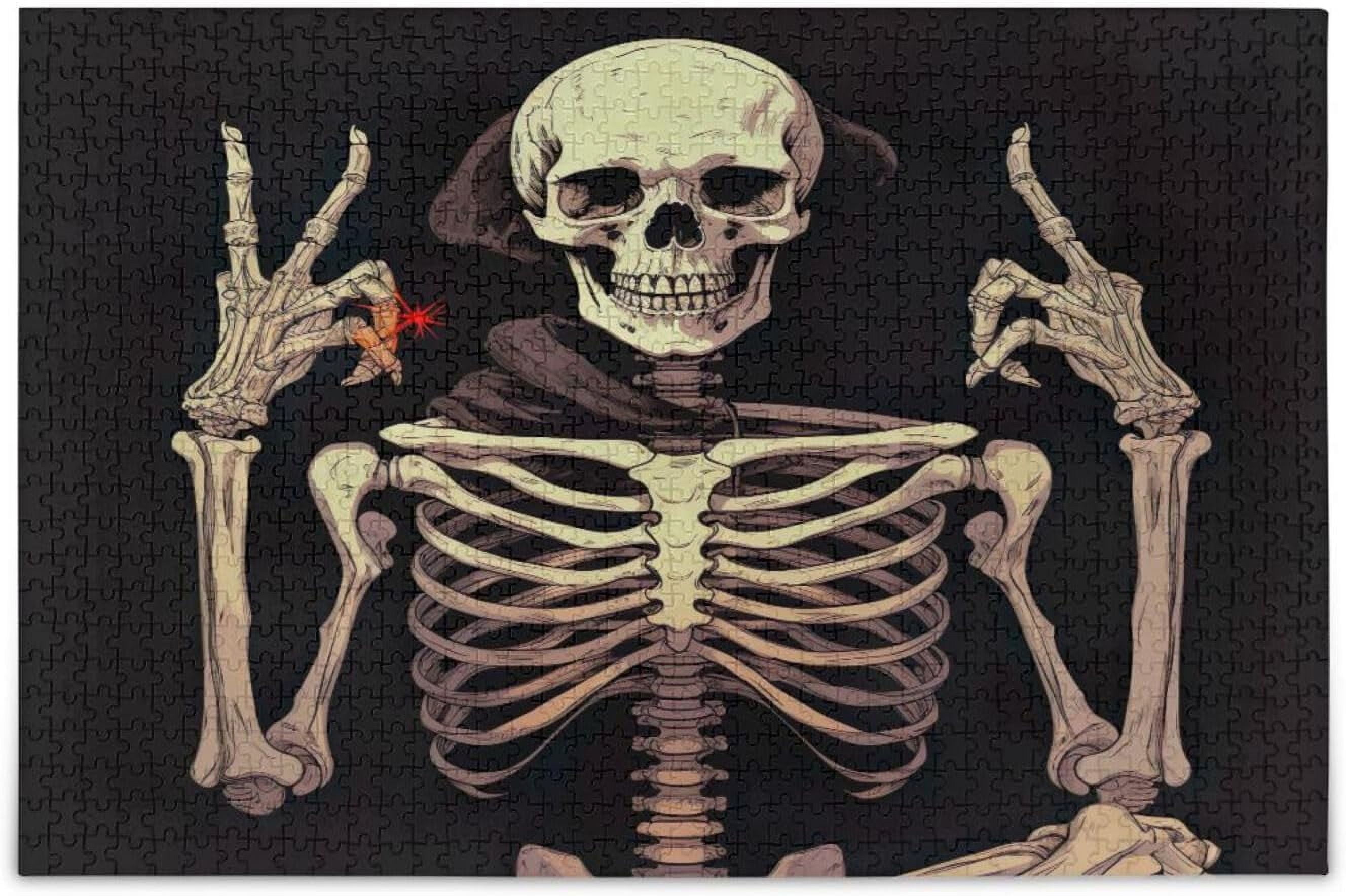 Dreamtimes Halloween Skeleton Wooden Jigsaw Puzzles Intellectual ...