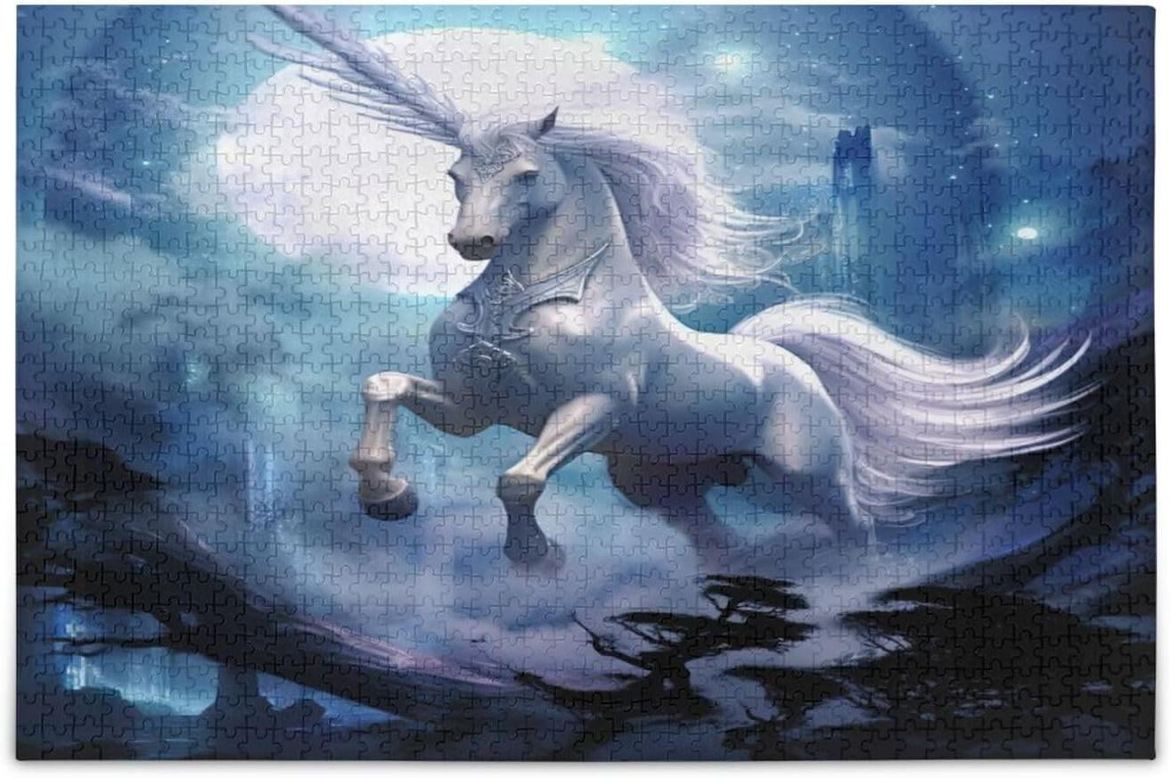 Dreamtimes 1000 PCS Unicorn Wooden Jigsaw Puzzles Intellectual ...