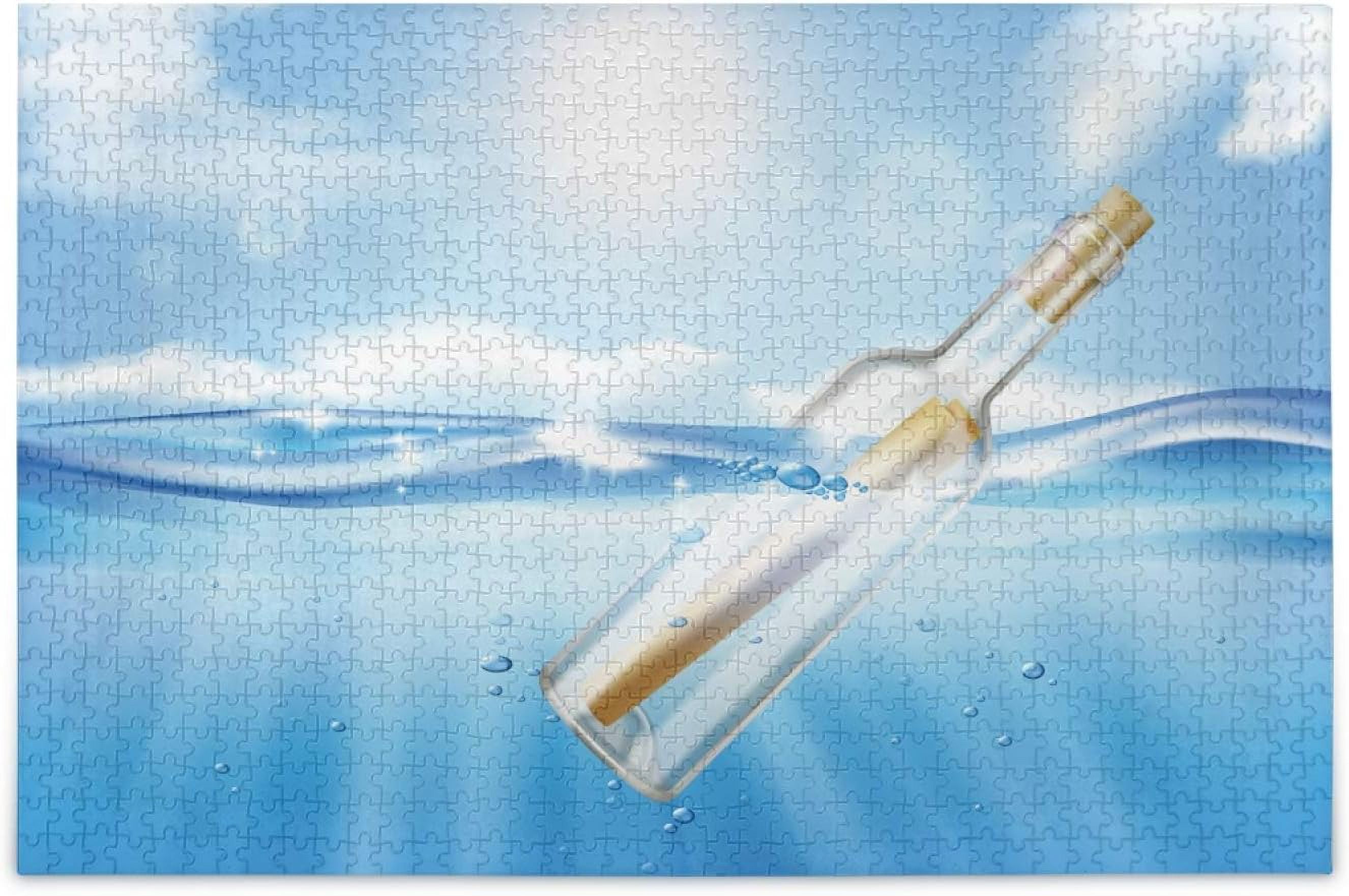 Dreamtimes 1000 Piece Jigsaw Puzzle for Adults Kids, Bottled Scroll ...