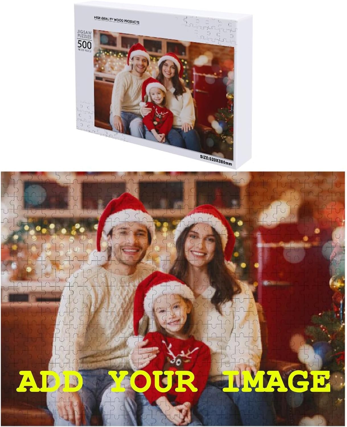 Dreamtimes 1000 Piece Jigsaw Puzzle for Adults Kids, Customized Photo ...