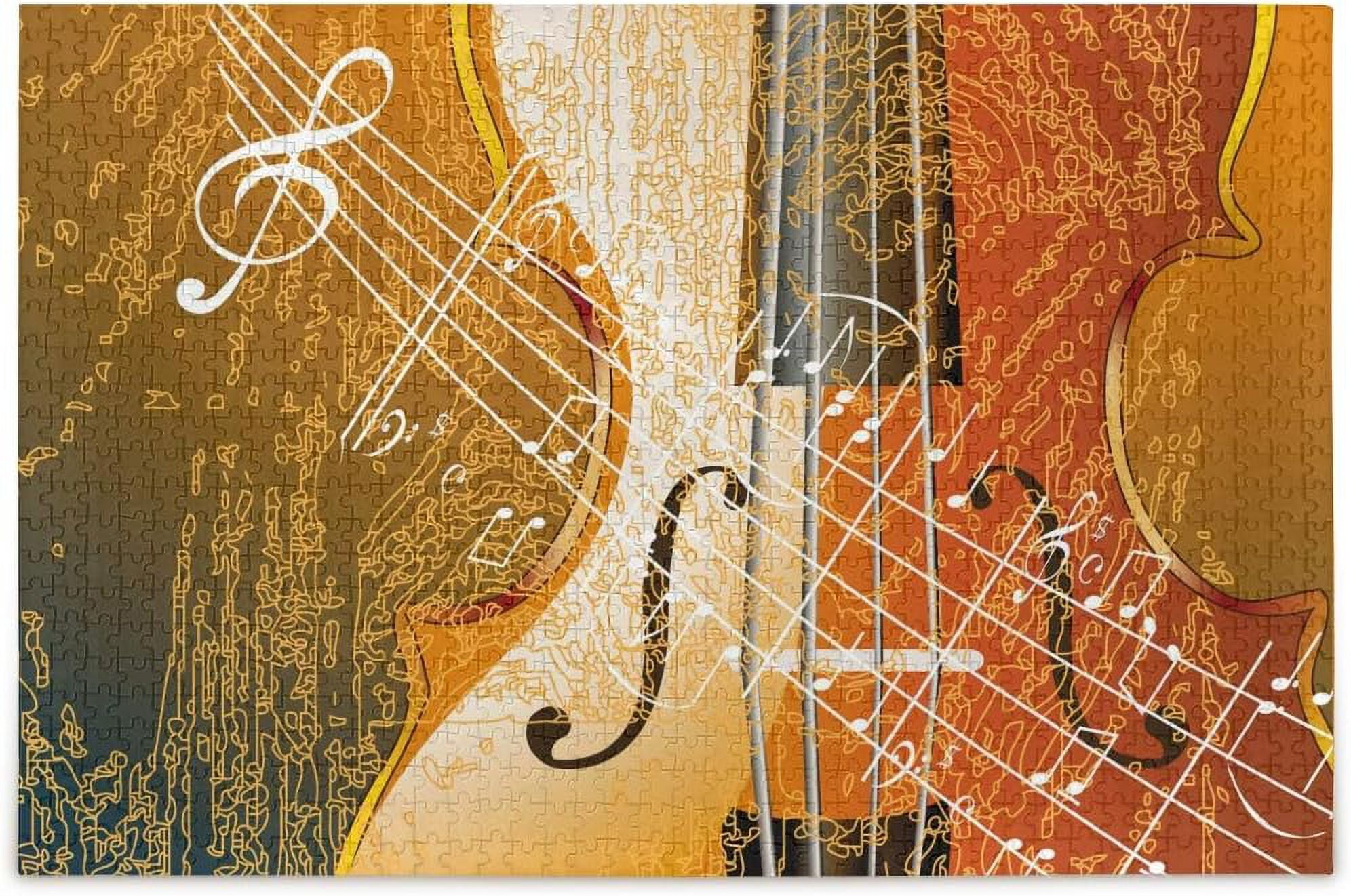 Dreamtimes 1000 Piece Jigsaw Puzzle for Adults Kids, Grunge Style Music ...