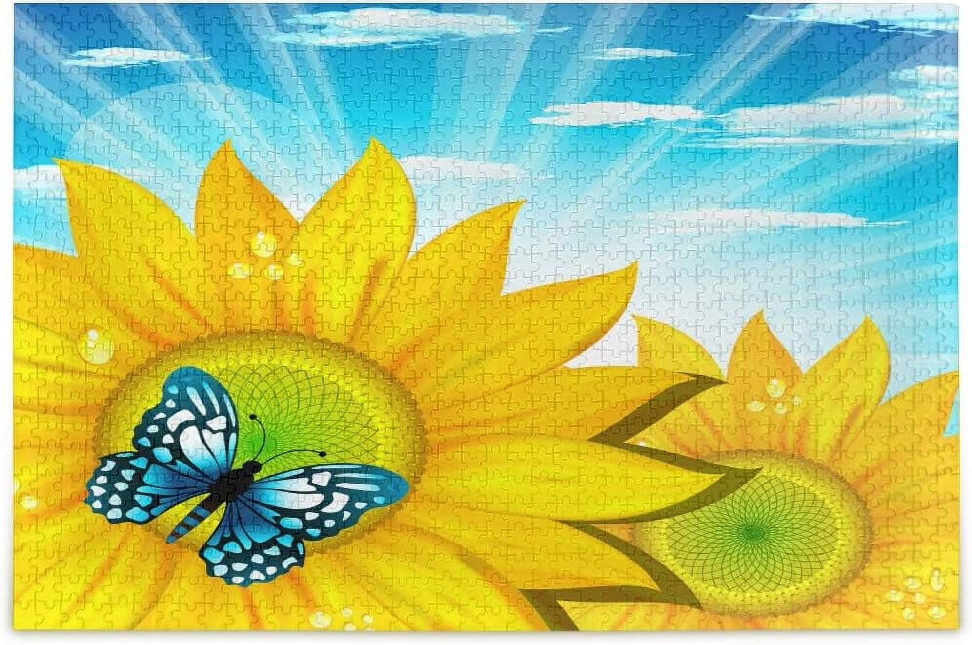 Dreamtimes 1000 Piece Jigsaw Puzzle for Adults Kids, Sunflower ...