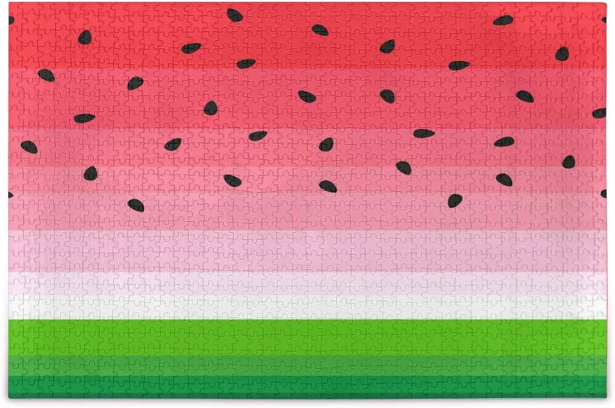 Dreamtimes 1000 Piece Jigsaw Puzzle for Adults Kids, Watermelon Black ...