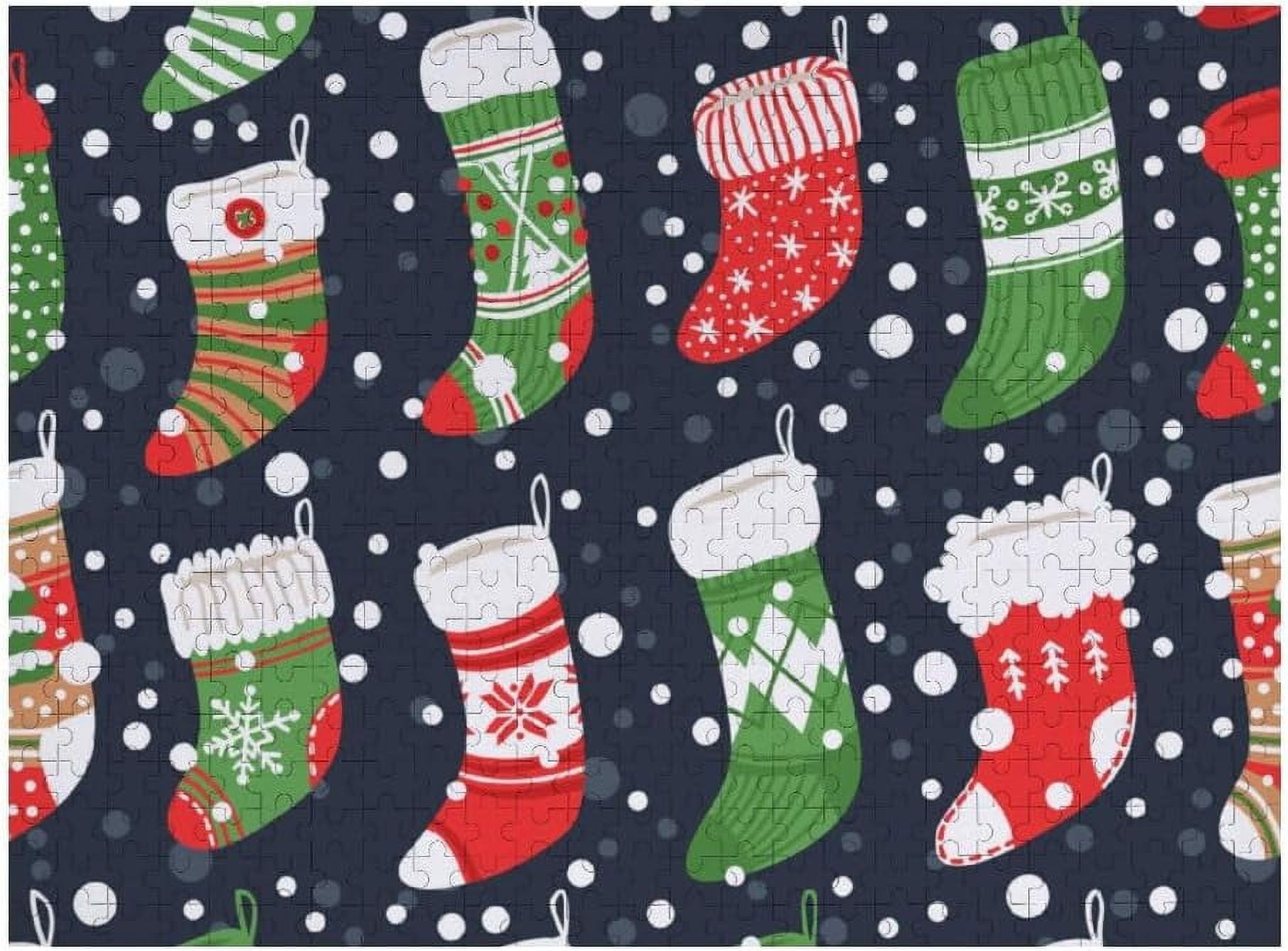 Dreamtimes 1000 Piece Jigsaw Puzzle for Kids Adults - Christmas Socks ...