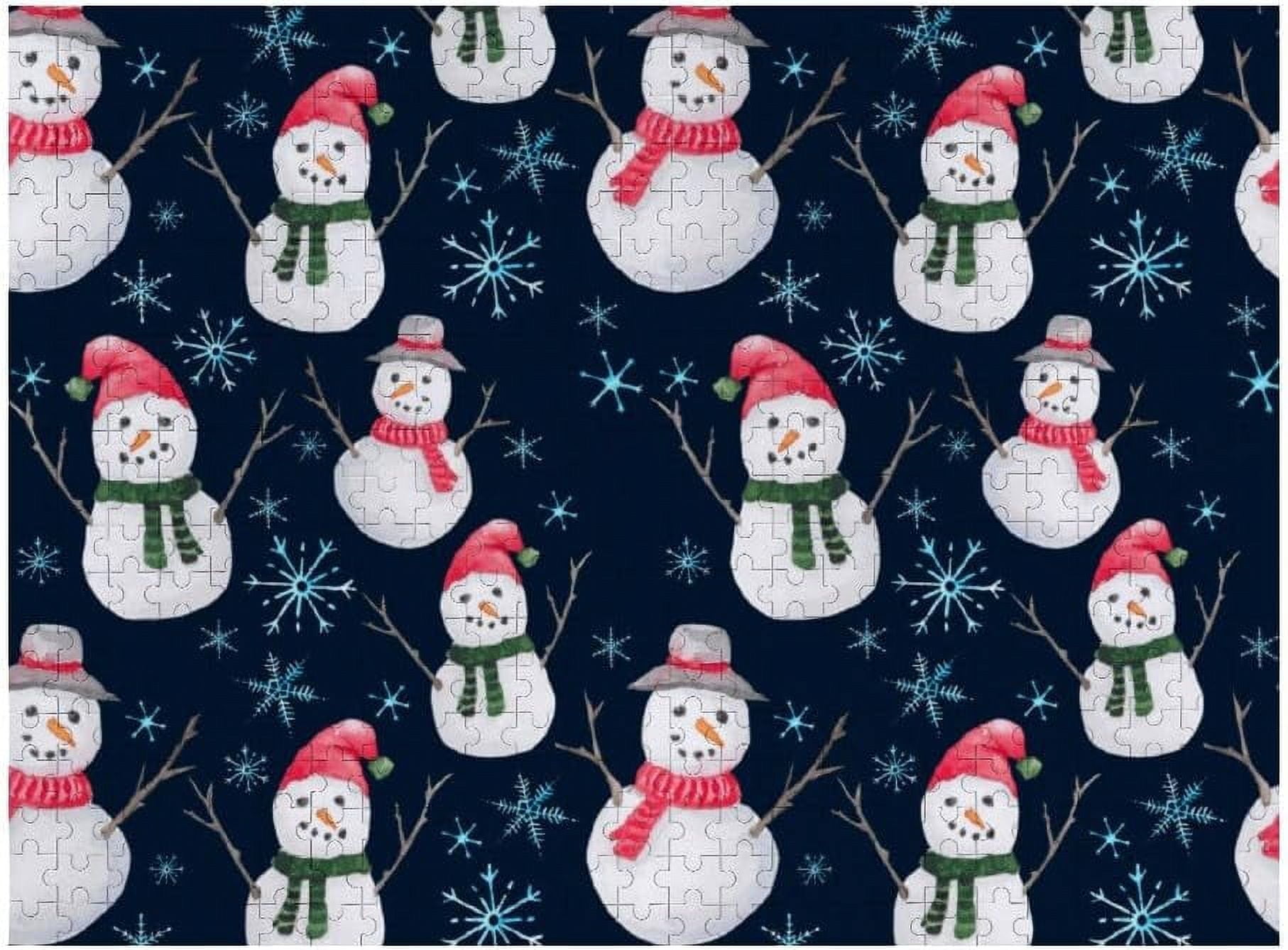 Dreamtimes 1000 Piece Jigsaw Puzzle for Kids Adults - Cute Snowmen ...