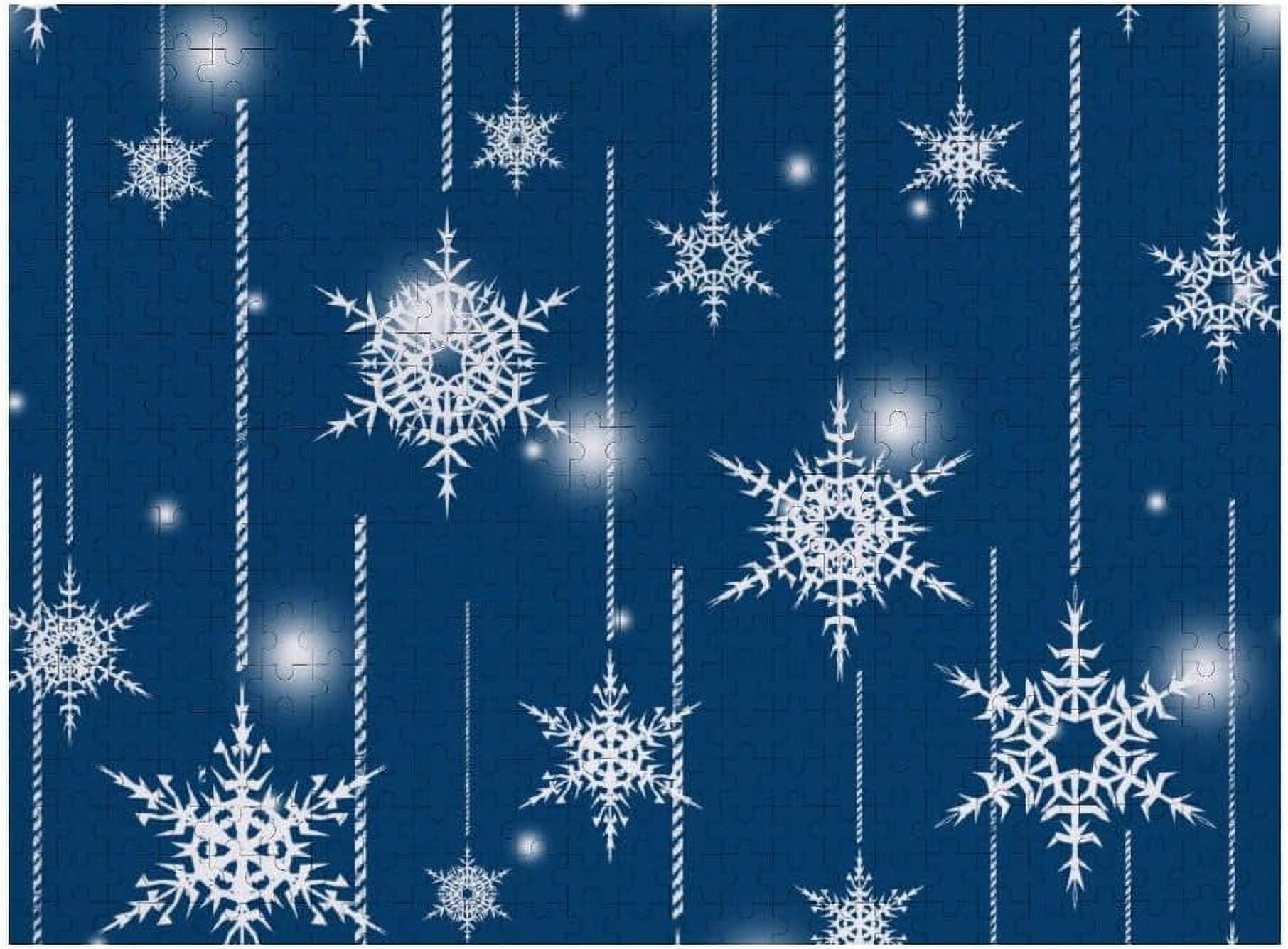 Dreamtimes 1000 Piece Jigsaw Puzzle for Kids Adults - White Snowflakes ...
