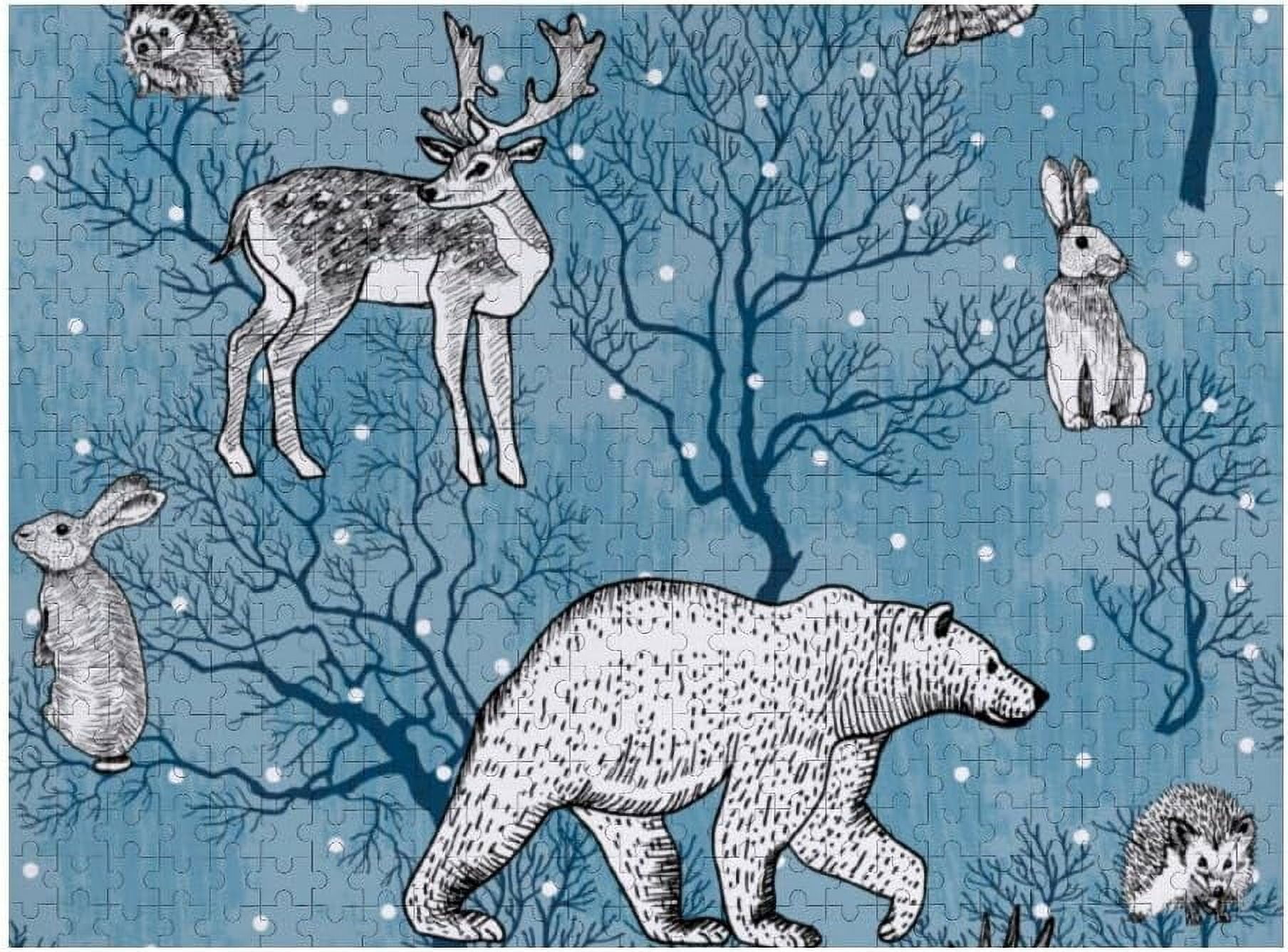 Dreamtimes 1000 Piece Jigsaw Puzzle for Kids Adults - Winter Forest ...