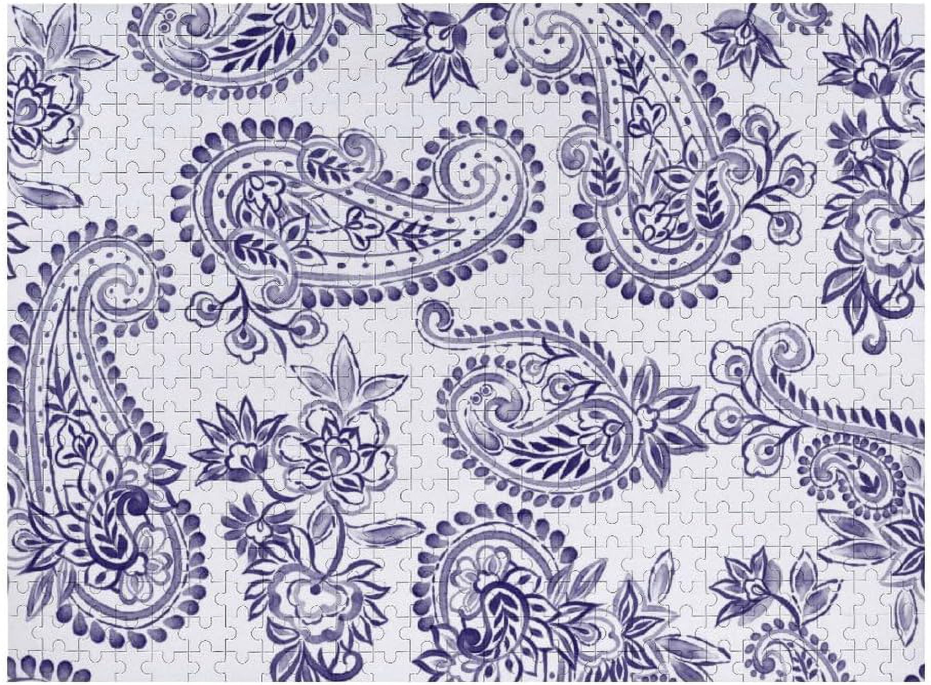 Dreamtimes 1000 Piece Jigsaw Puzzle for Kids Adults - Elegant Blue ...