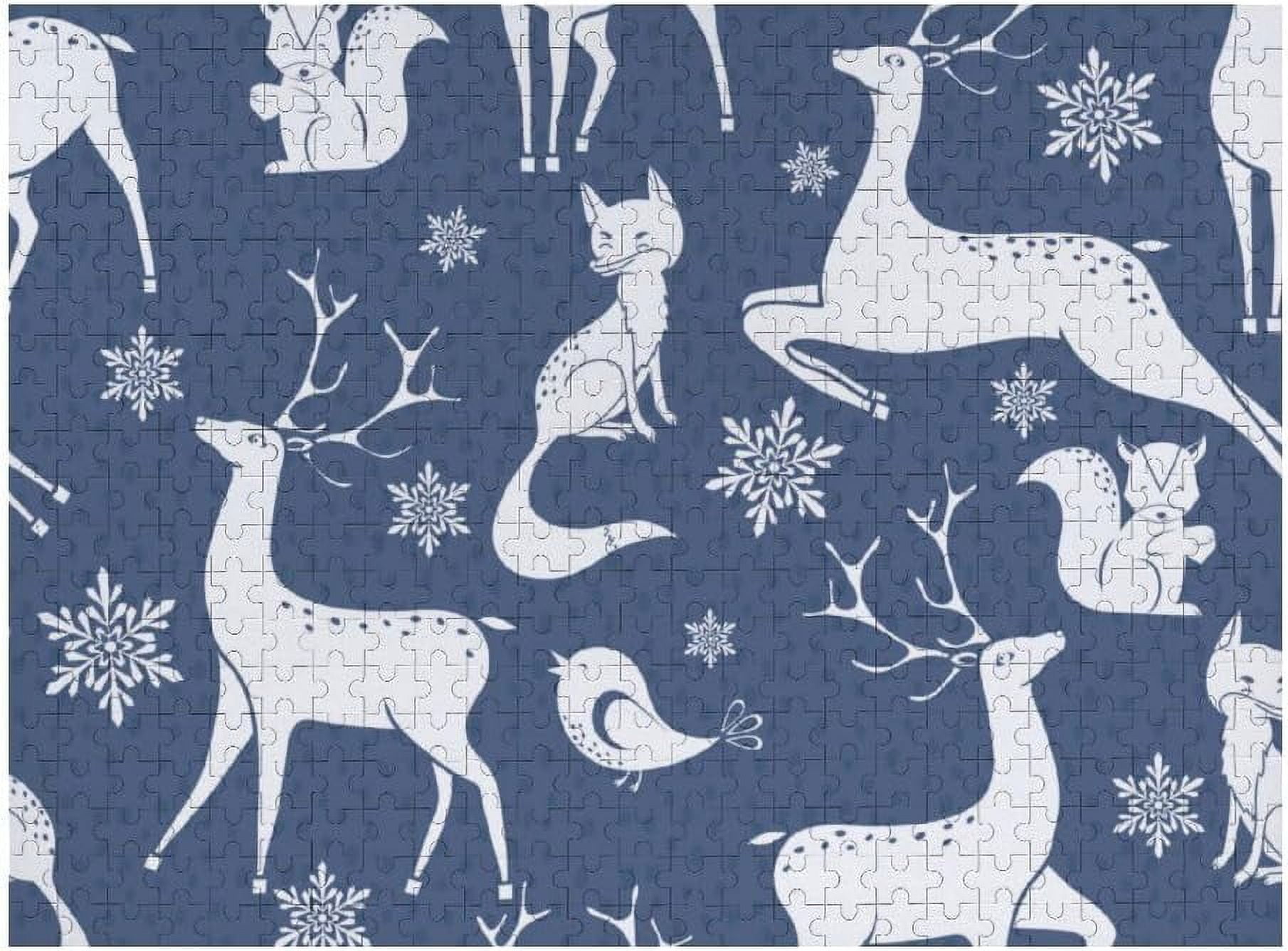 Dreamtimes 1000 Piece Jigsaw Puzzle for Kids Adults - Winter Snowflakes ...