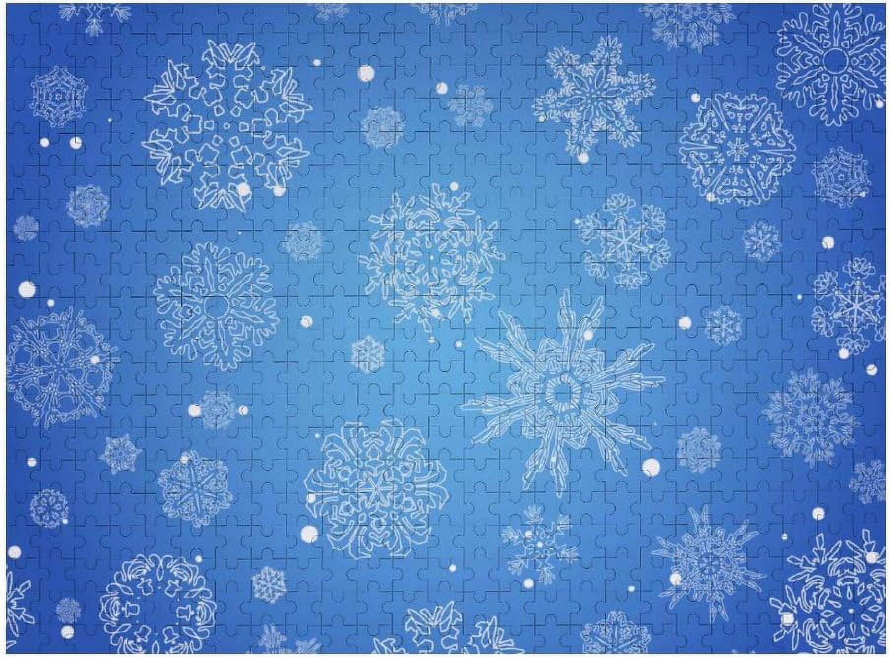 Dreamtimes 1000 Piece Jigsaw Puzzle for Kids Adults - Winter Snowflakes ...