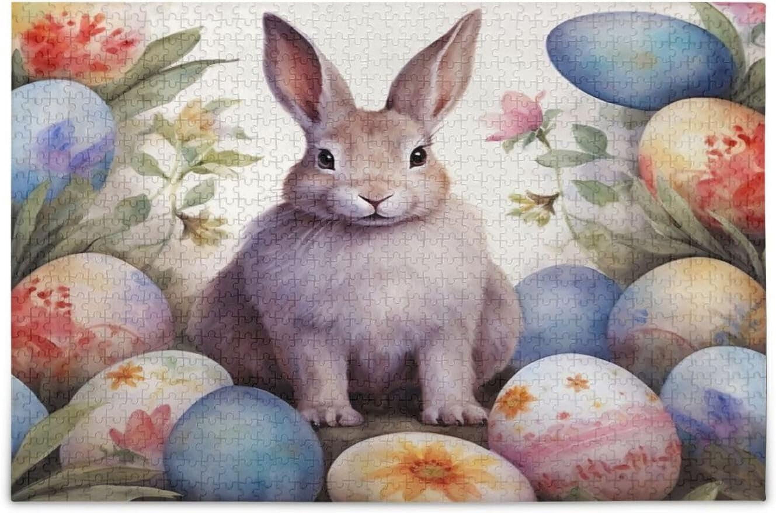 Dreamtimes 1000 Pieces Cute Easter Rabbits Jigsaw Puzzle for Adults ...