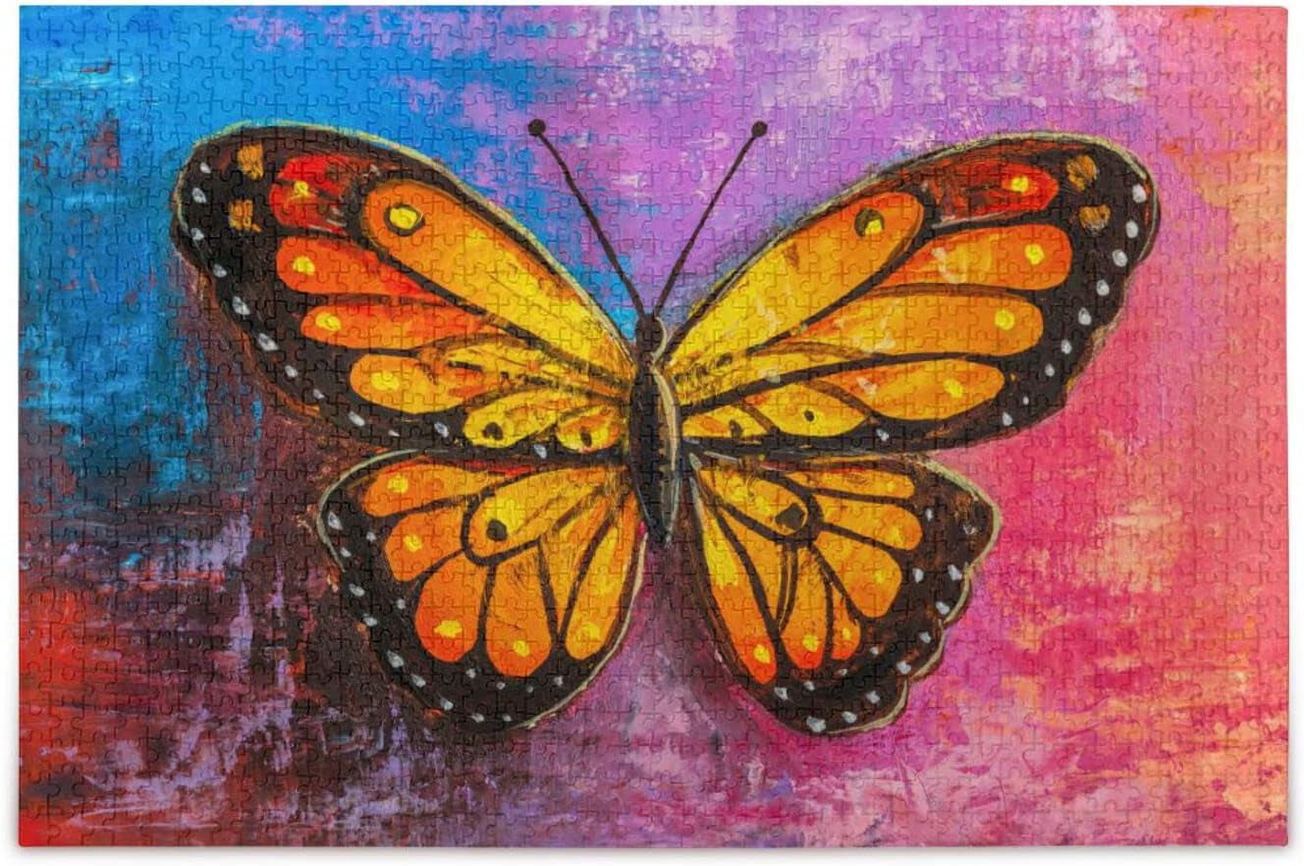 Dreamtimes 1000 Pieces Jigsaw Puzzles Monarch Butterfly Adult Children ...