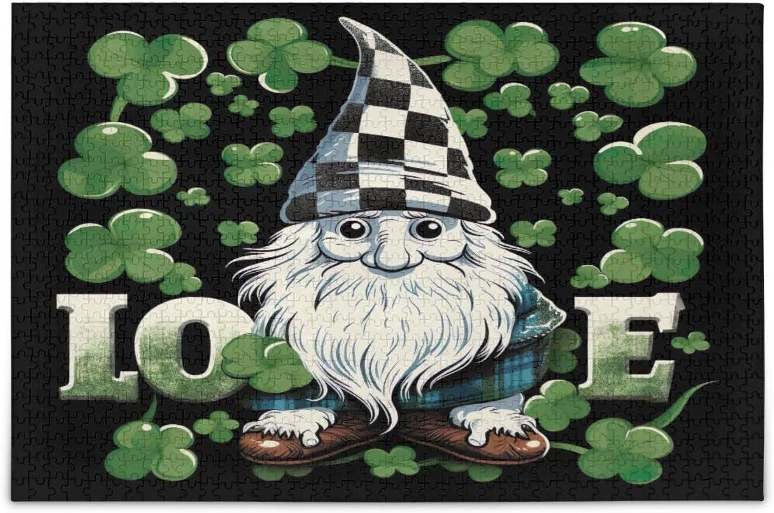 Dreamtimes 1000 Pieces St Patricks Day Gnomes Jigsaw Puzzle for Adults ...