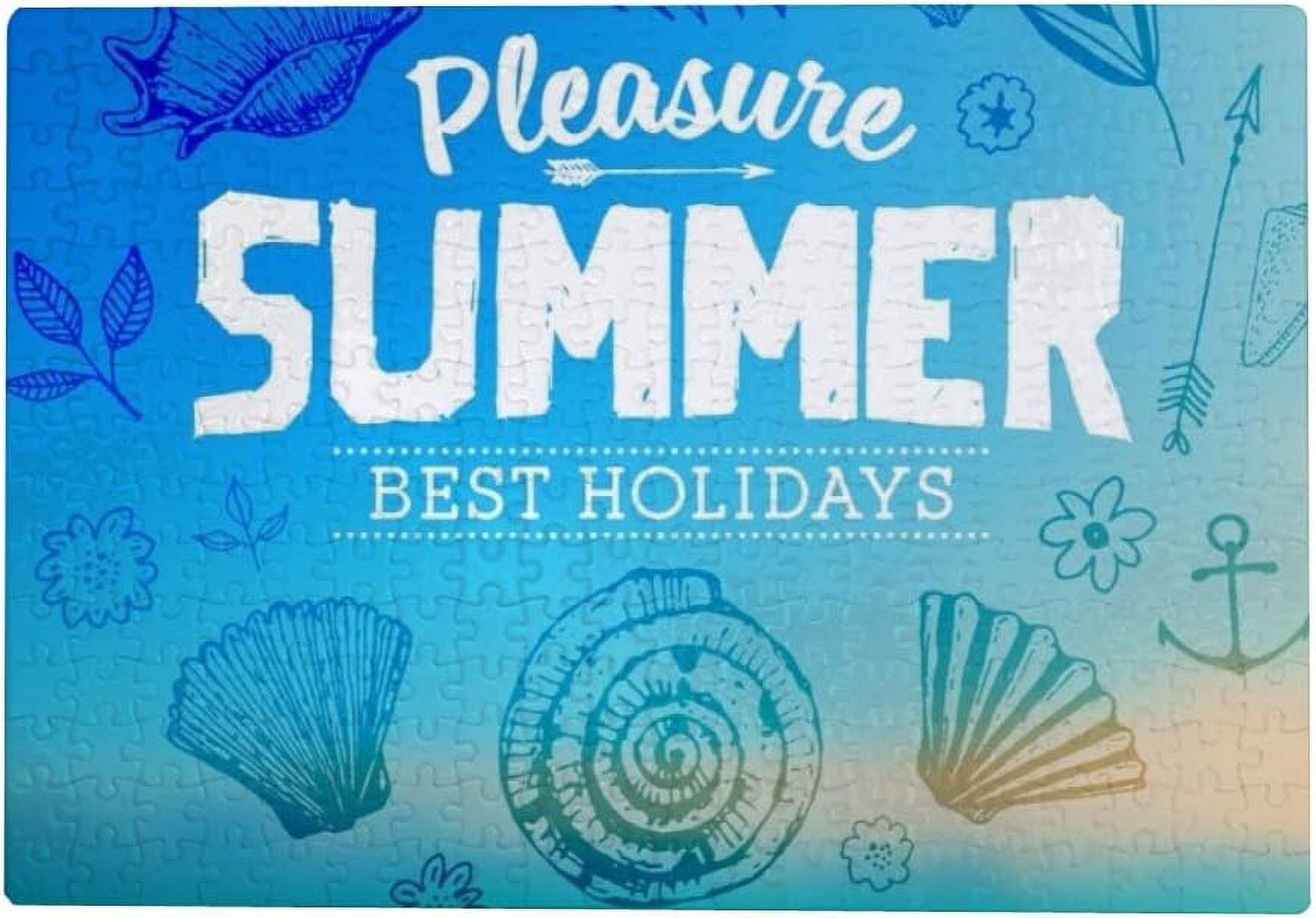 Dreamtimes 1000 pcs Jigsaw Puzzles Hello Summer Beach Sea for Kids ...