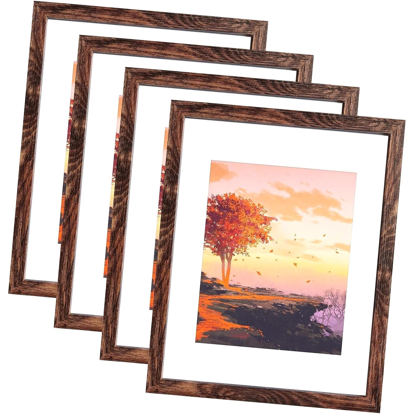 Dreamtimes 11x14 Frame Set of 4, Displays Photos 8x10 with Mat or 11x14 ...