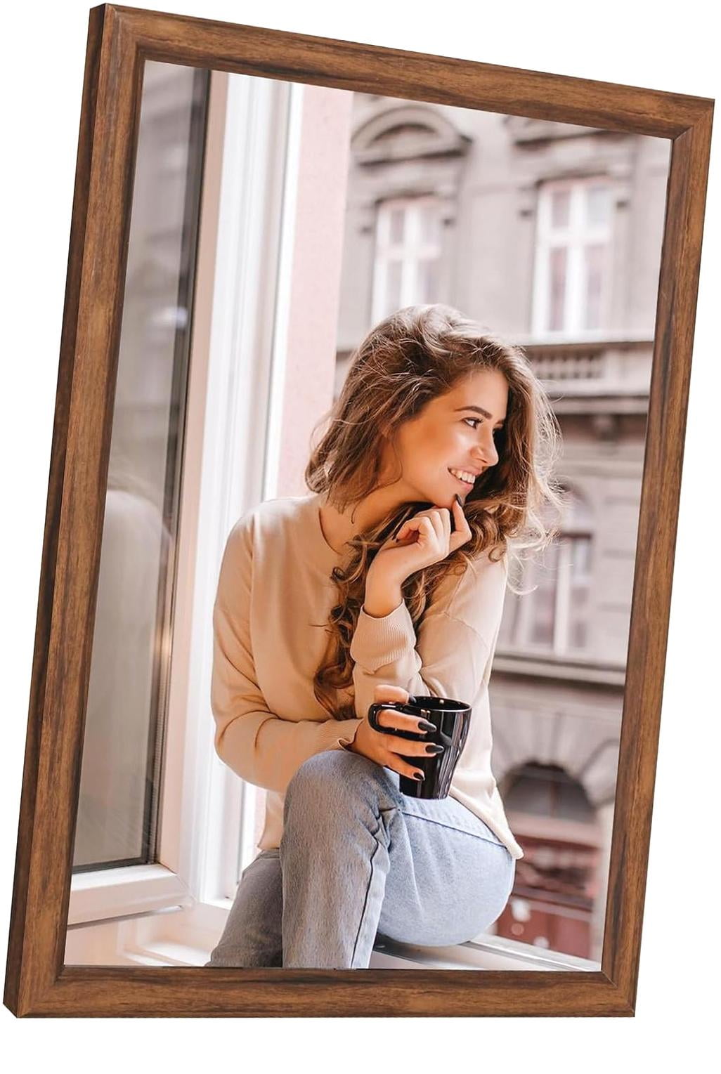 Dreamtimes 14x17 Wooden Frame in Brown, Rustic Natural 17x14in Poster ...