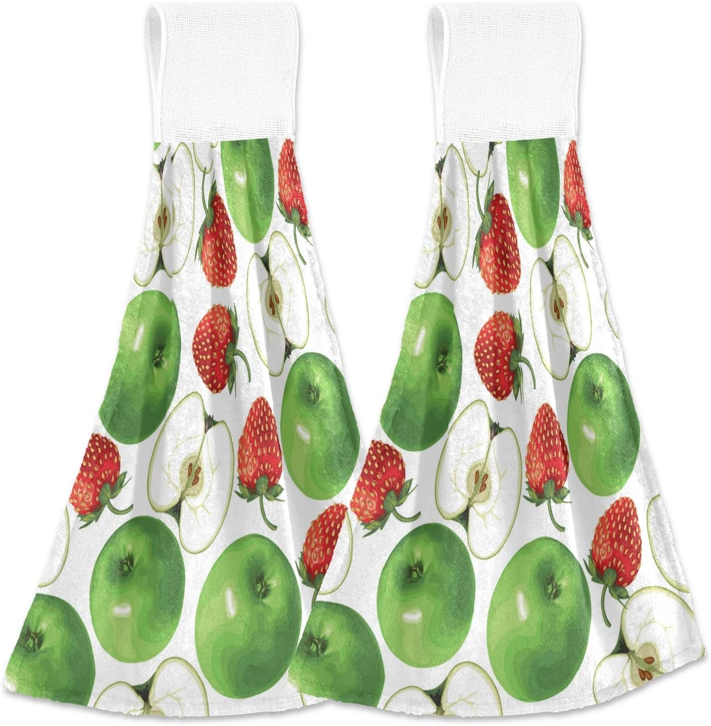 Dreamtimes 2 PCS 2 PCS Hand Towels, Spring Summer Fruit Strawberry Soft ...