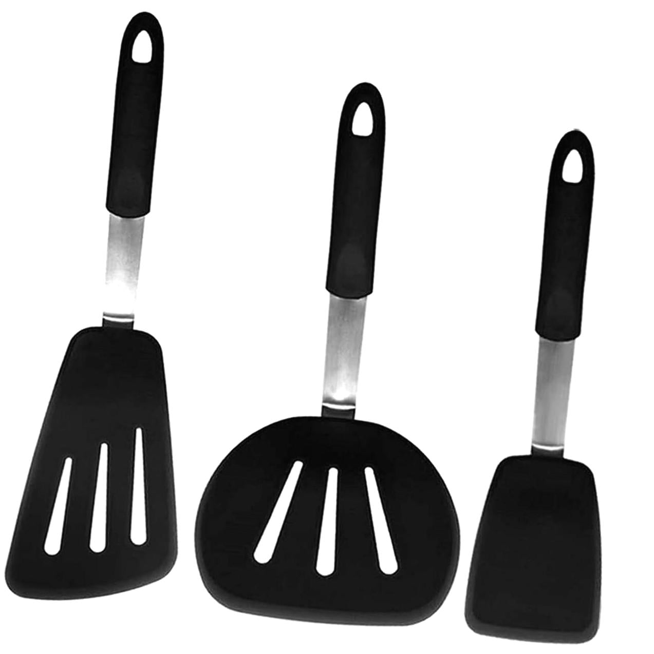 Dreamtimes 3-Pack Silicone Spatulas for Cooking - Heat Resistant (600°F ...