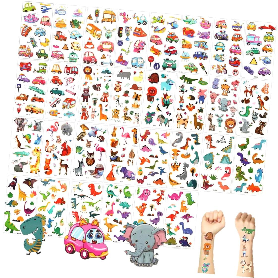 Dreamtimes 30 Sheets Kit for , Adorable Fake Tattoo Stickers, Birthday ...