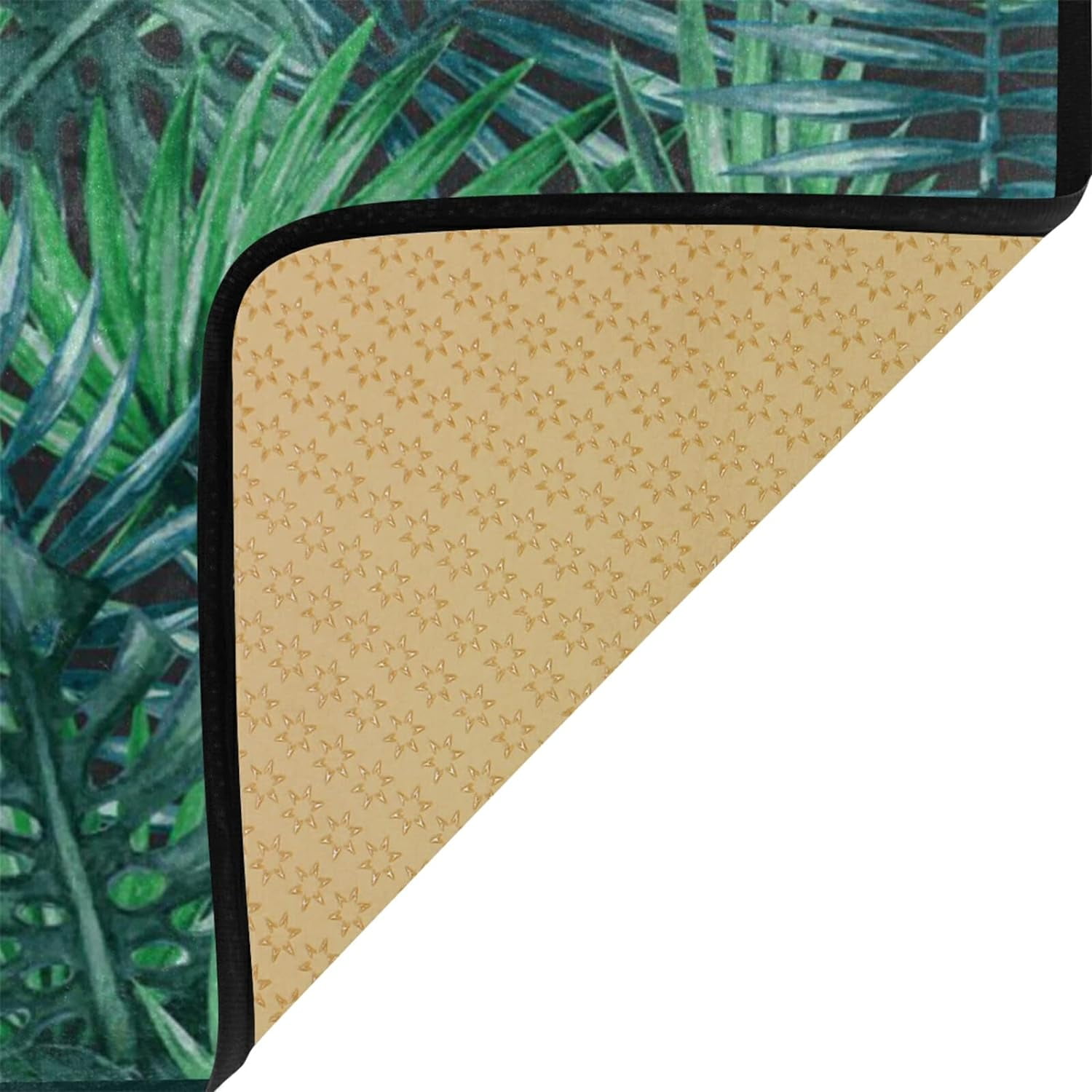 Dreamtimes 39x20 Inch Area Rug Tropical Palm Leaves Door Mat Washable ...