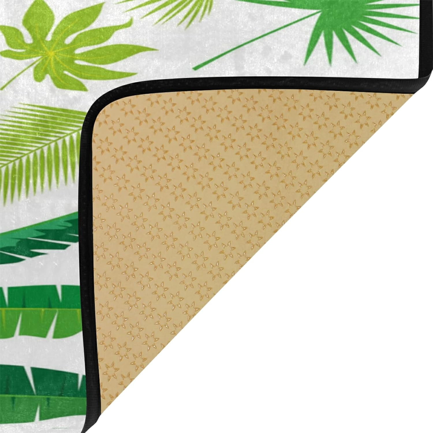 Dreamtimes 39x20 Inch Area Rug Tropical Palm Leaves Door Mat Washable ...