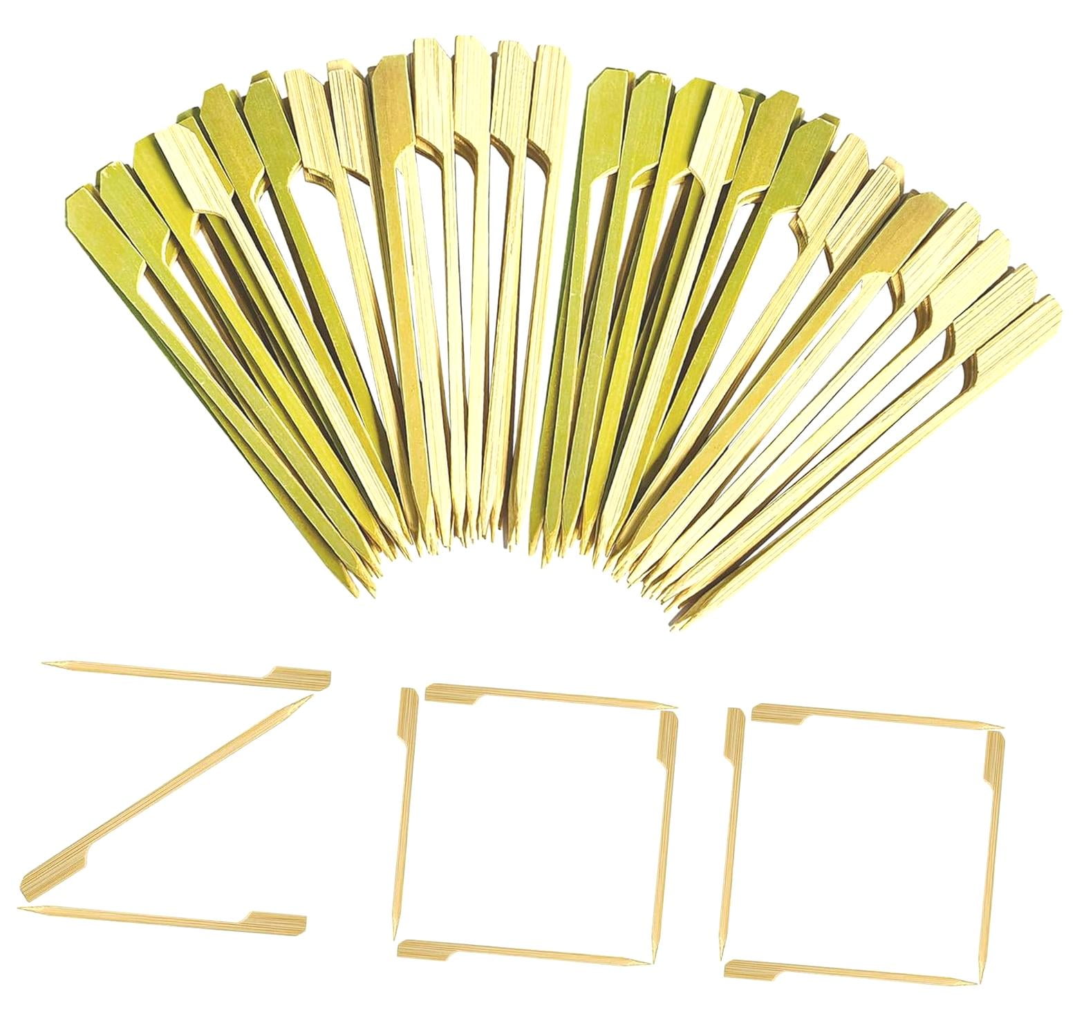 Dreamtimes 4.7inch Paddle Picks for Cocktails, Appetizers, Fruit Kabobs, Sandwiches, BBQ Snacks ...