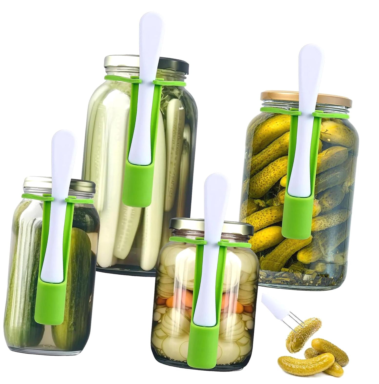 Dreamtimes 4 Pack Pickle for Jar Stainless Steel Pickle Grabber Tool ...