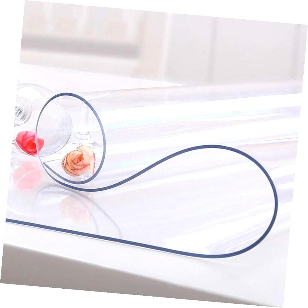 Dreamtimes 40 x 75 Inch Clear Table Protector, 1.5mm Thick Wood Grain ...