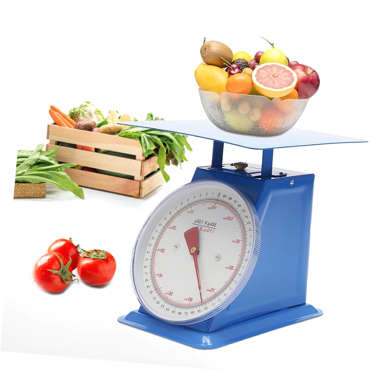 Dreamtimes 44 lbs Mechanical Scale, Stainless Steel Mechanical Kitchen ...