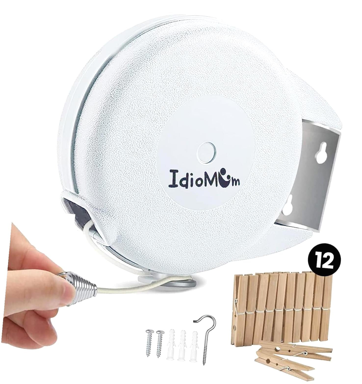 Dreamtimes 49ft Retractable Clothesline for Indoor and Outdoor Use ...