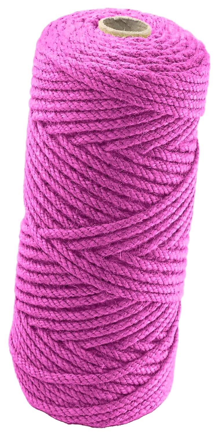 Dreamtimes 4mm x 100 Yards Pink Jute , for Supporting Plants, Craft ...