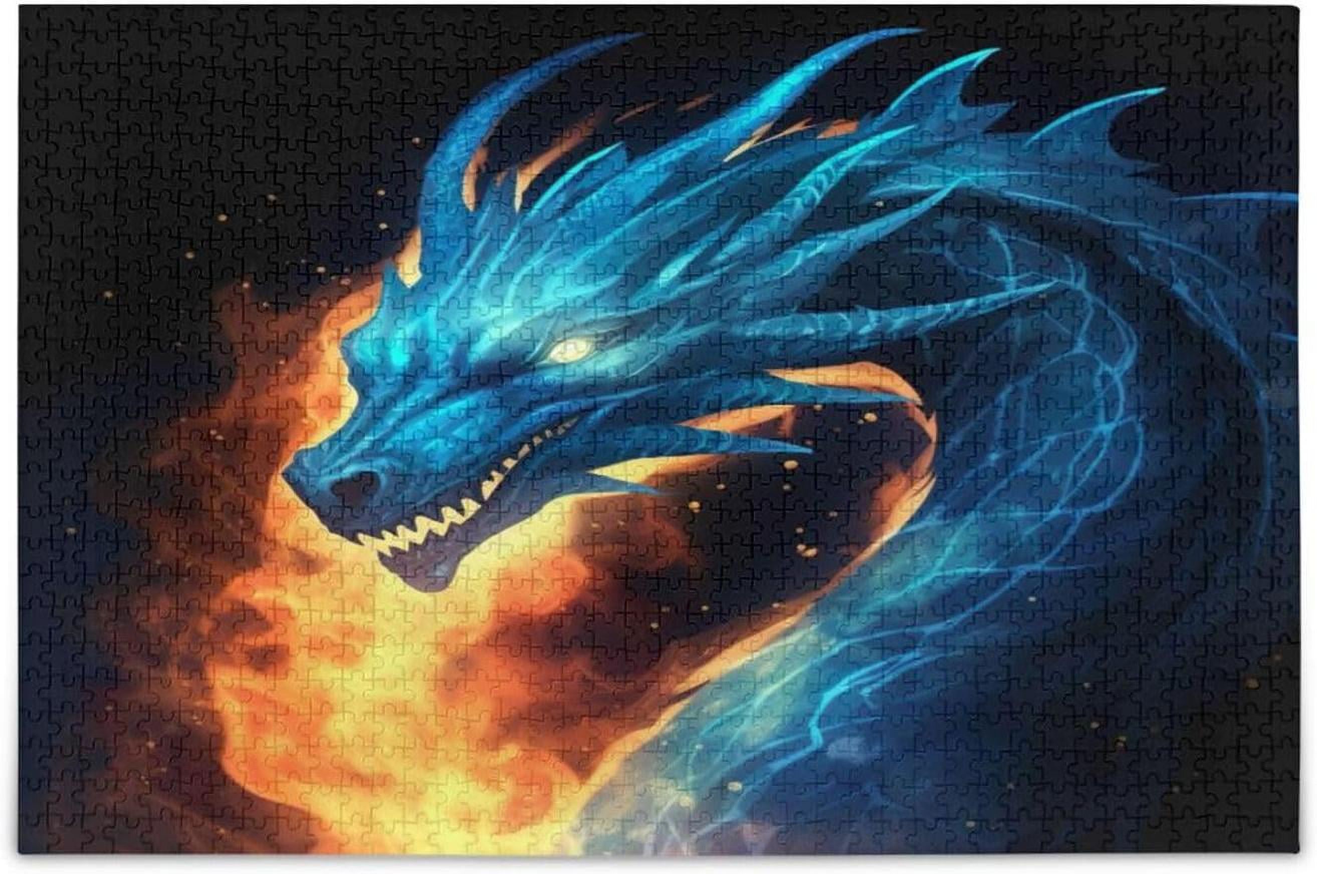 Dreamtimes 500 PCS Dragon Wooden Jigsaw Puzzles Intellectual ...