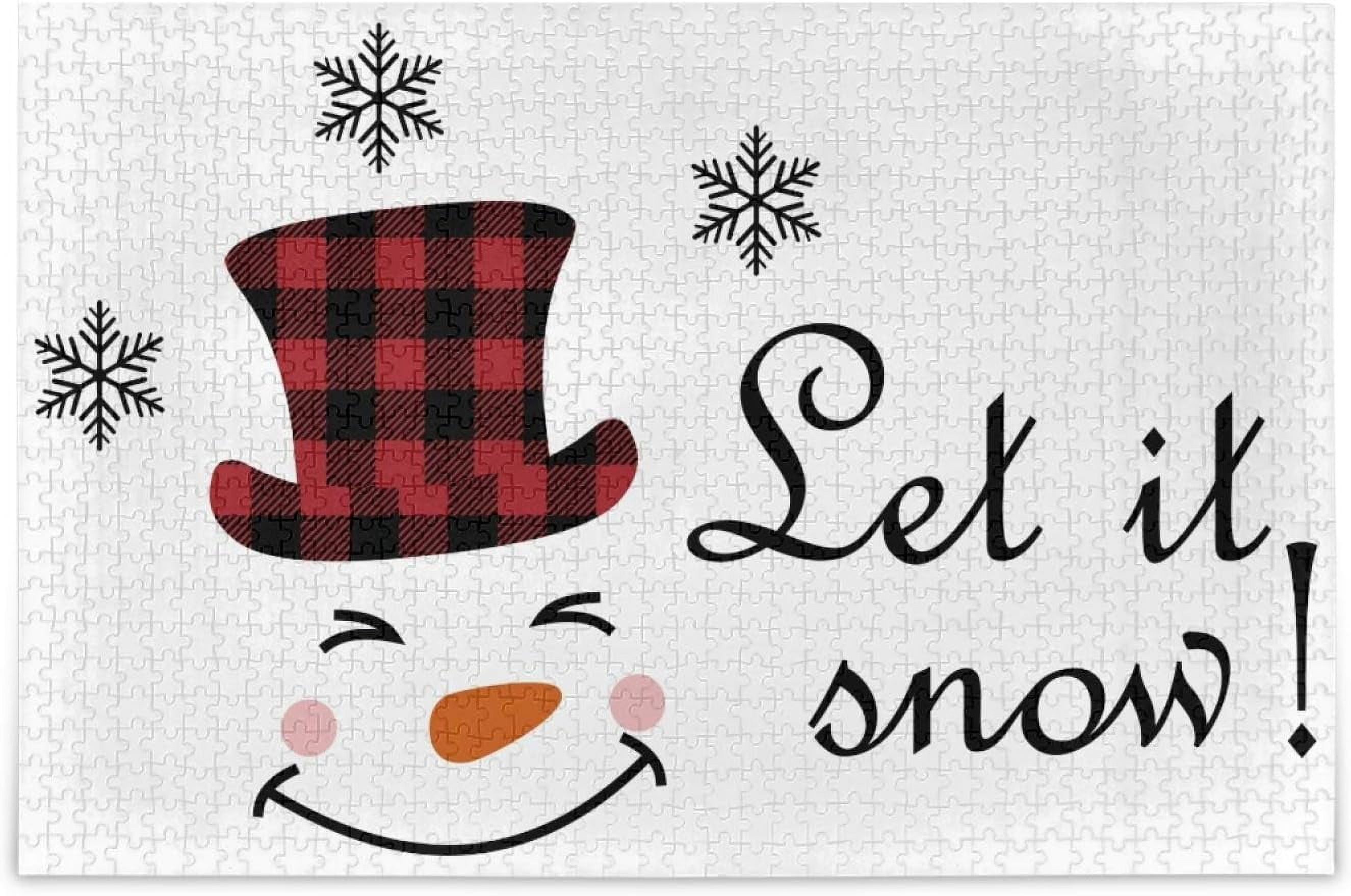 Dreamtimes 500 Piece Jigsaw Puzzle for Adults Kids, Christmas Snowman ...