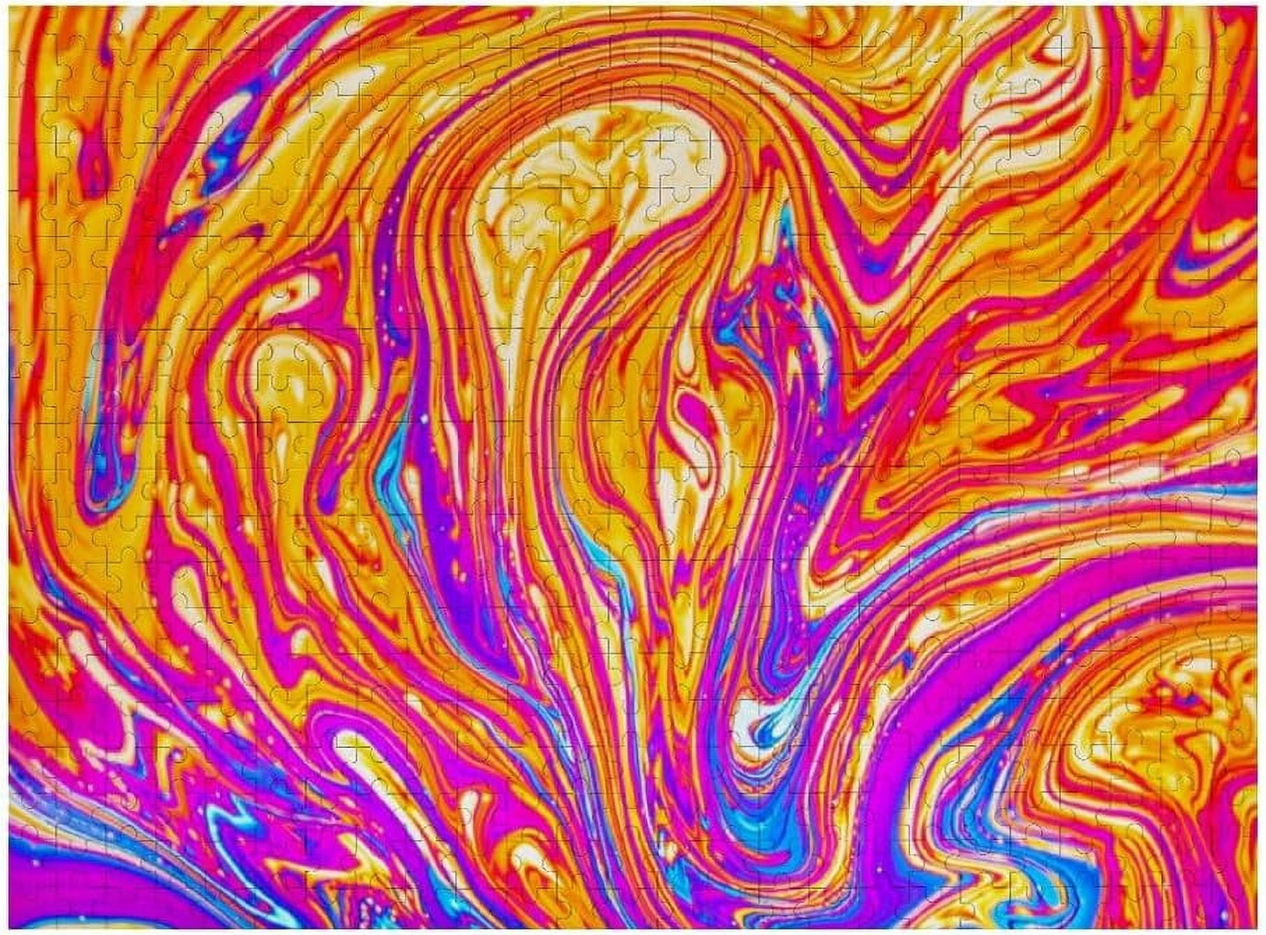 Dreamtimes 500 Piece Jigsaw Puzzle for Kids Adults - Abstract Flux Flow ...