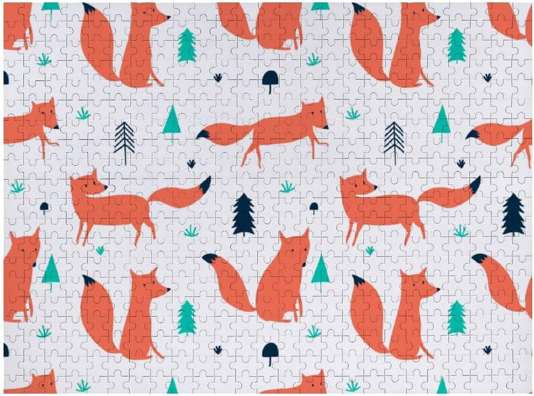 Dreamtimes 500 Piece Jigsaw Puzzle for Kids Adults - Fox Patterns ...