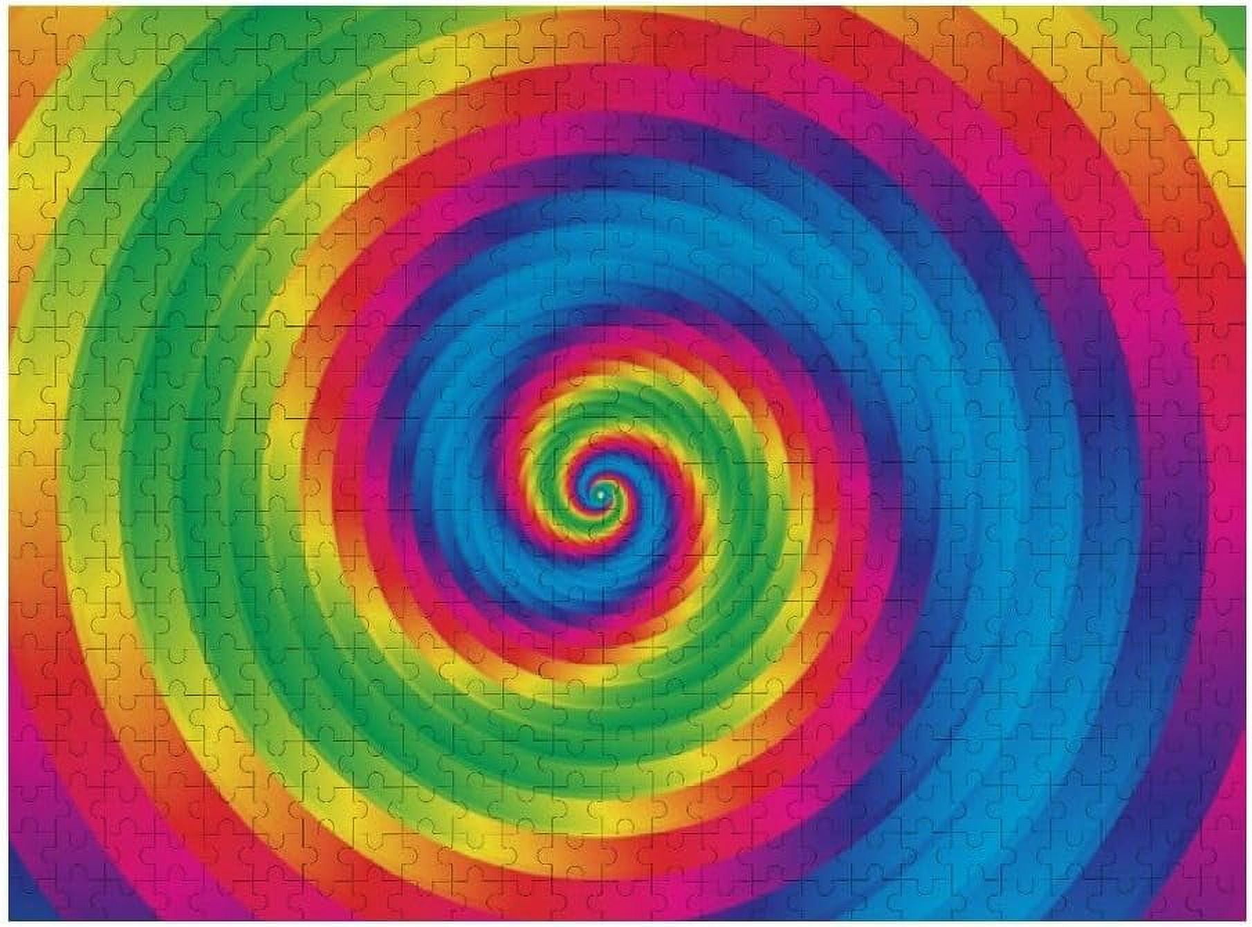 Dreamtimes 500 Piece Jigsaw Puzzle for Kids Adults - Abstract Rainbow ...