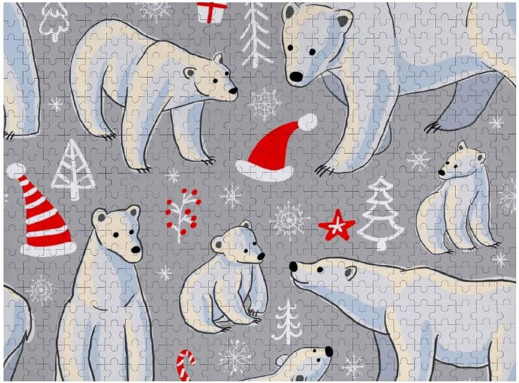 Dreamtimes 500 Piece Jigsaw Puzzle for Kids Adults - Christmas Polar ...