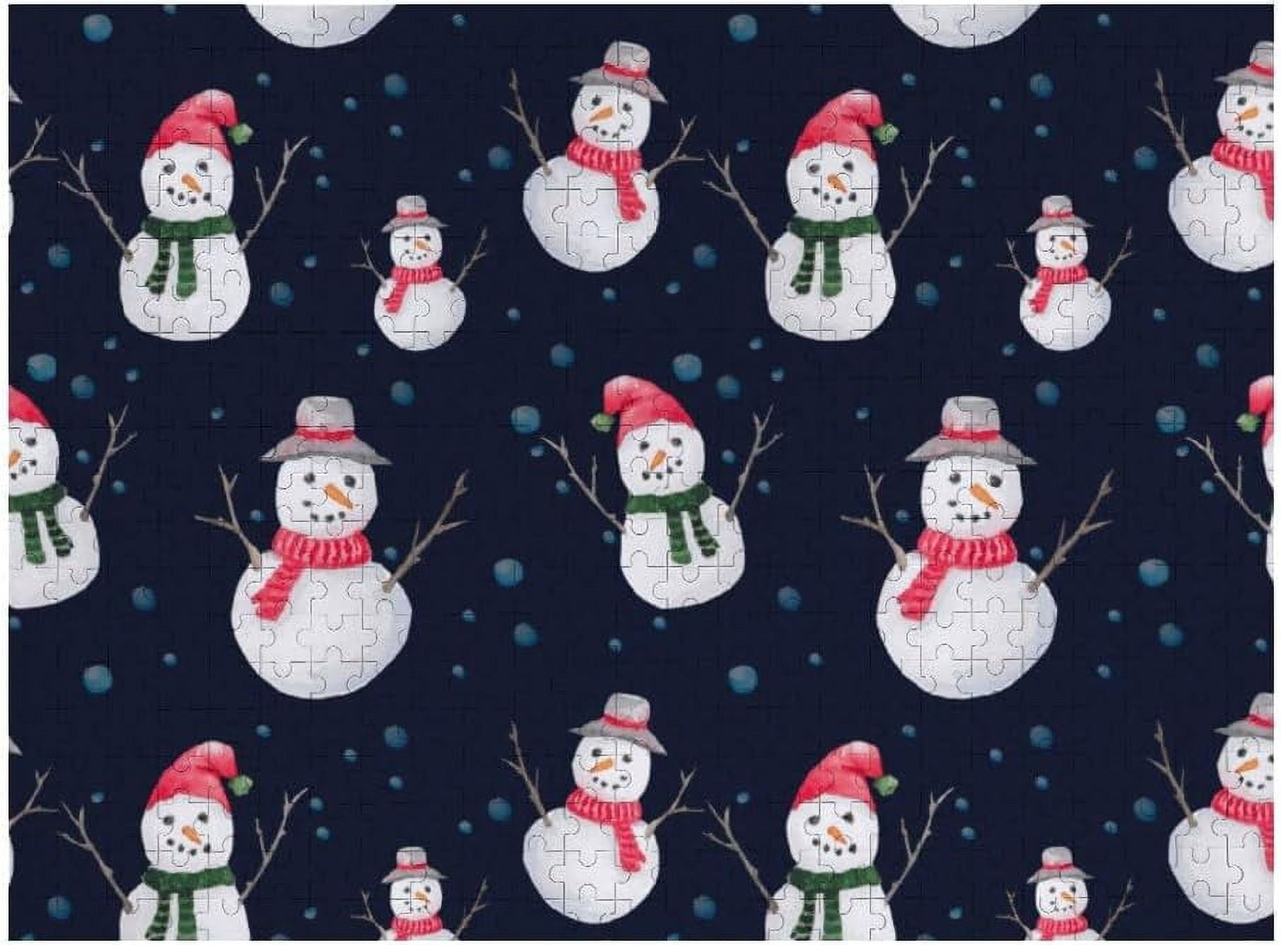 Dreamtimes 500 Piece Jigsaw Puzzle for Kids Adults - Cute Snowmen and ...