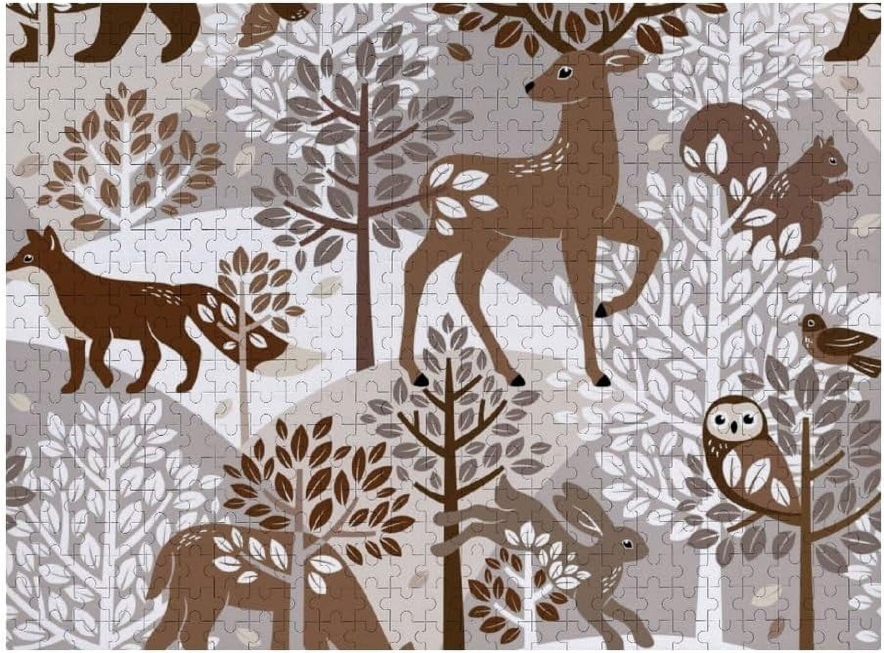 Dreamtimes 500 Piece Jigsaw Puzzle for Kids Adults - Cute Woodland ...