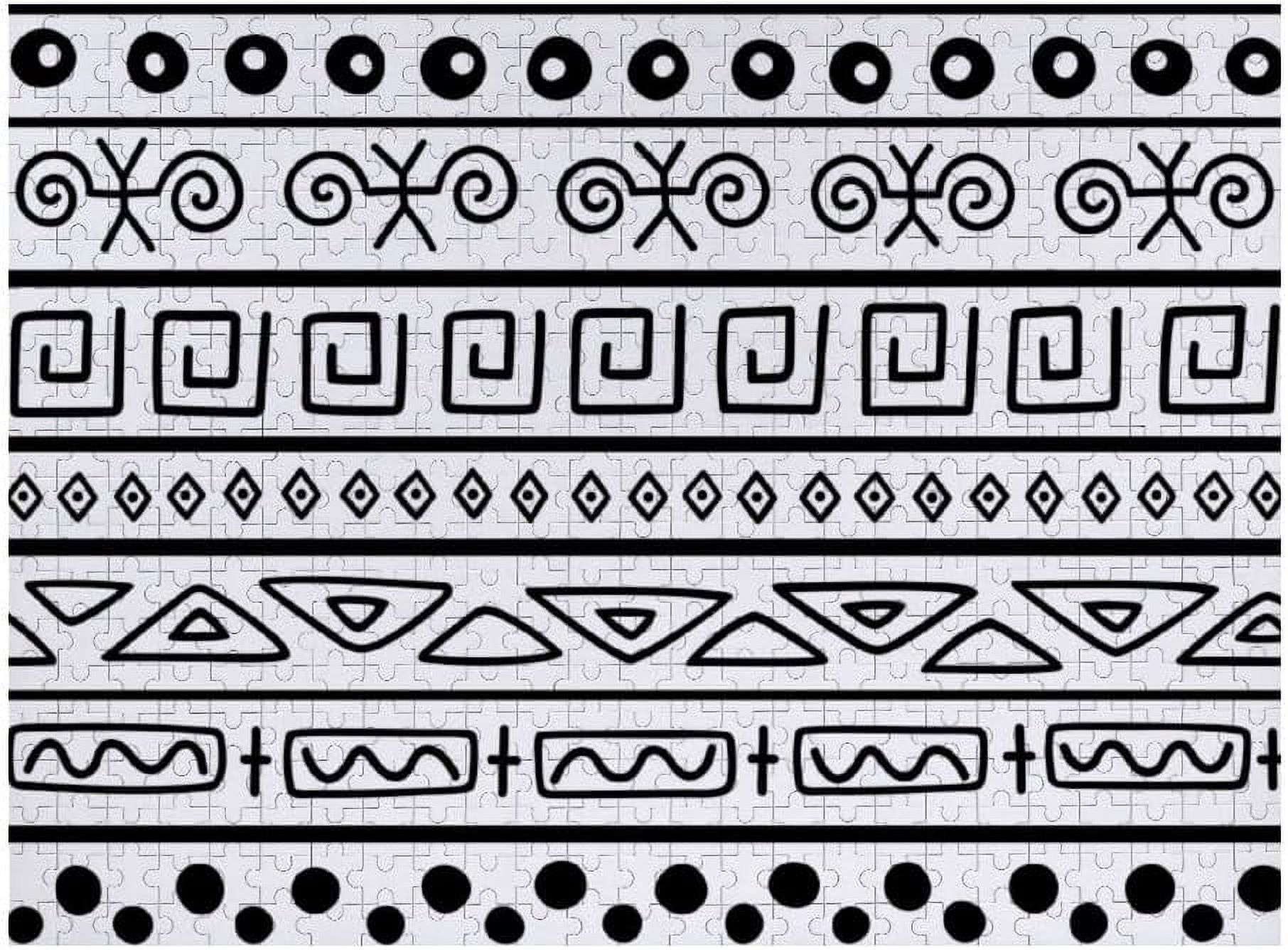 Dreamtimes 500 Piece Jigsaw Puzzle for Kids Adults - Ethnic Vintage ...