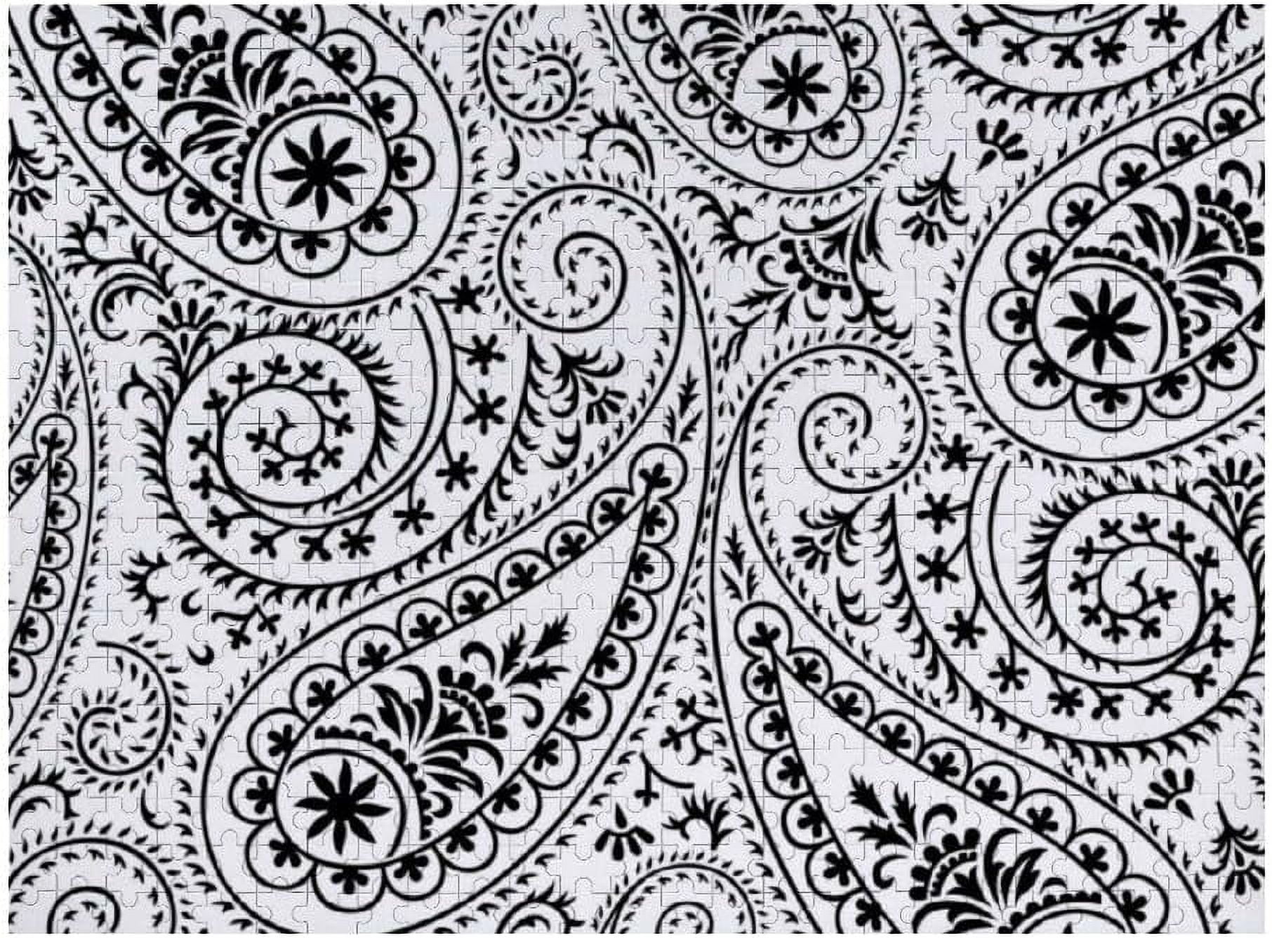 Dreamtimes 500 Piece Jigsaw Puzzle for Kids Adults - Seamless Paisley ...