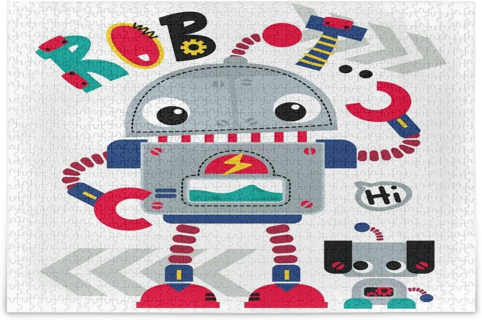 Dreamtimes 500 Piece Puzzles for Adults Cute Cartoon Robot Robotic Dog ...