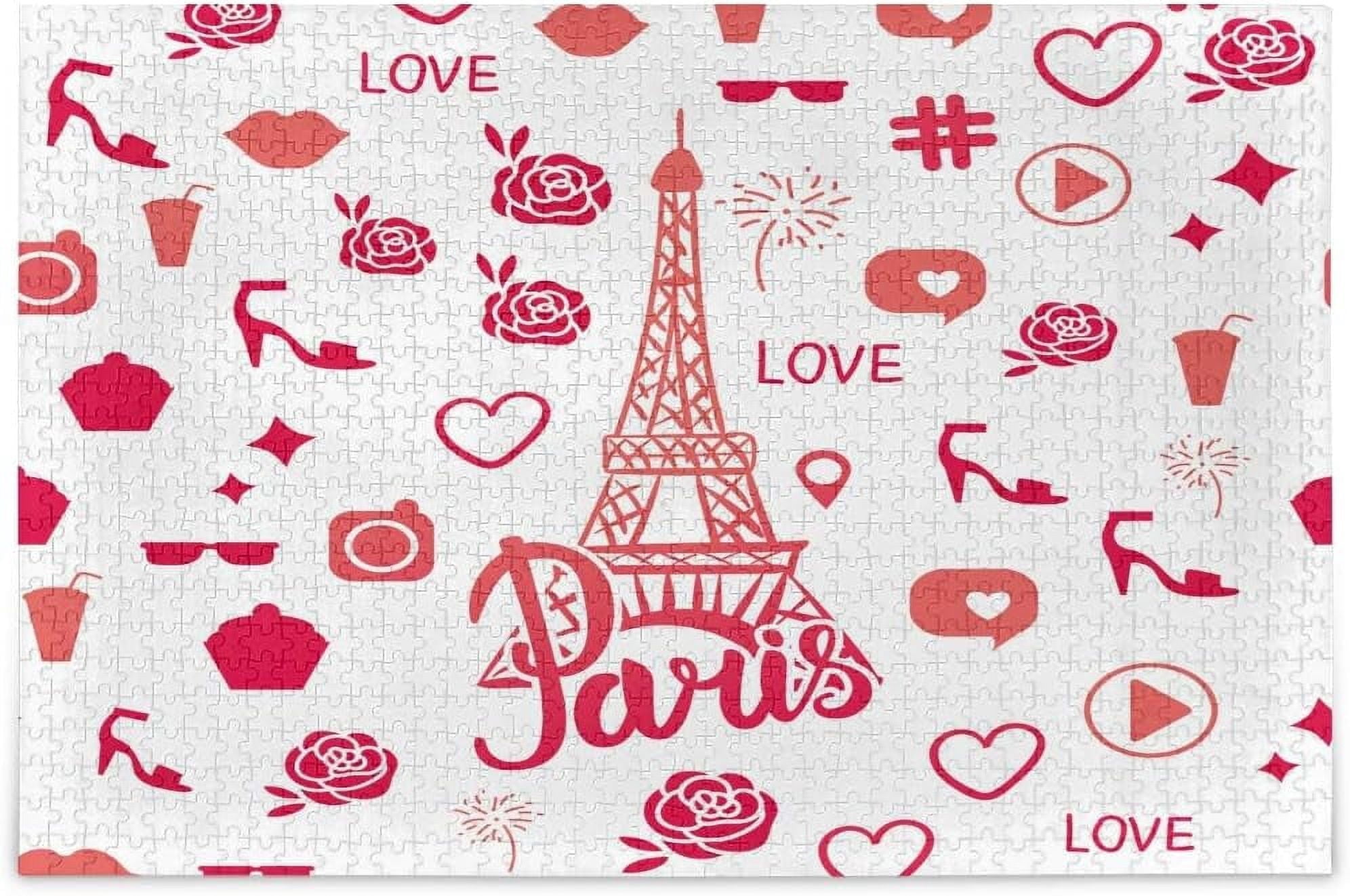 Dreamtimes 500 Piece Puzzles for Adults Romantic Paris Eiffel Tower ...