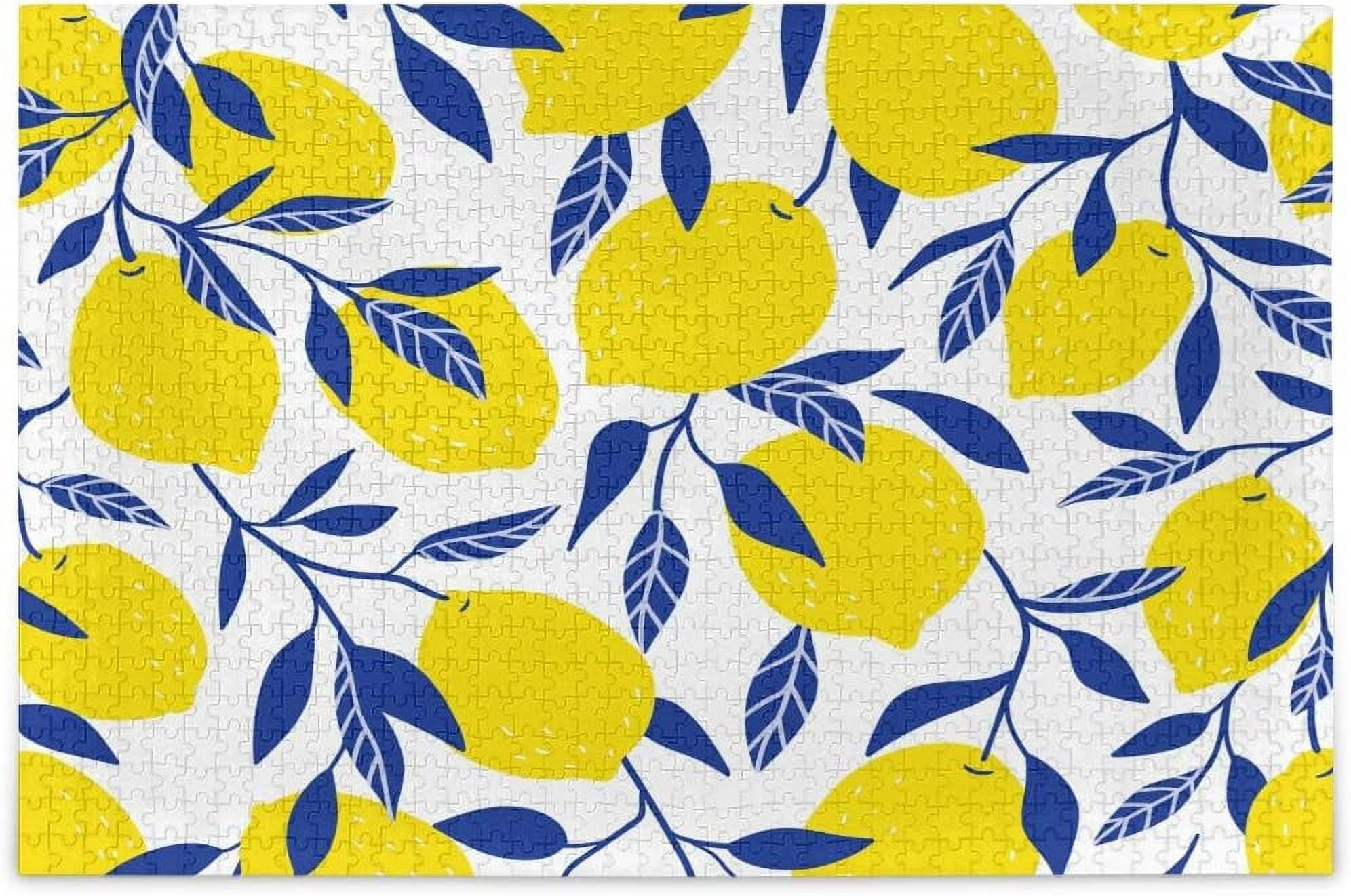 Dreamtimes 500 Piece Puzzles for Adults Tropical Fruits Yellow Lemons ...