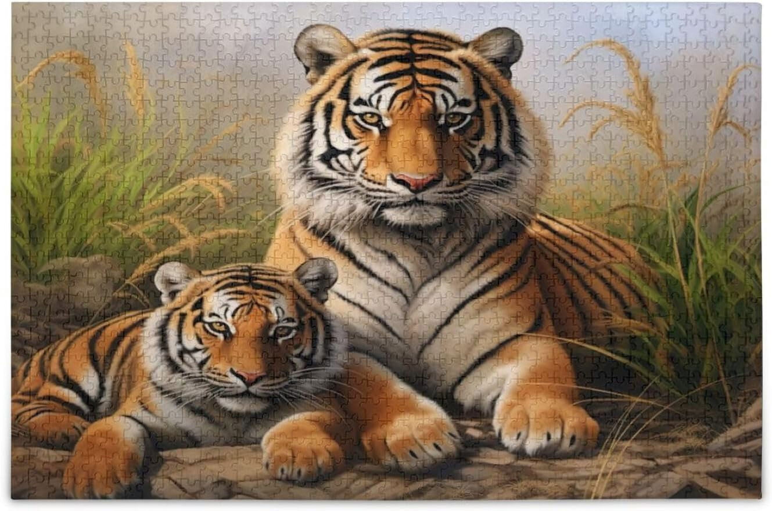 Dreamtimes 500 Pieces Beautiful Tiger Jigsaw Puzzle for Adults Teens ...