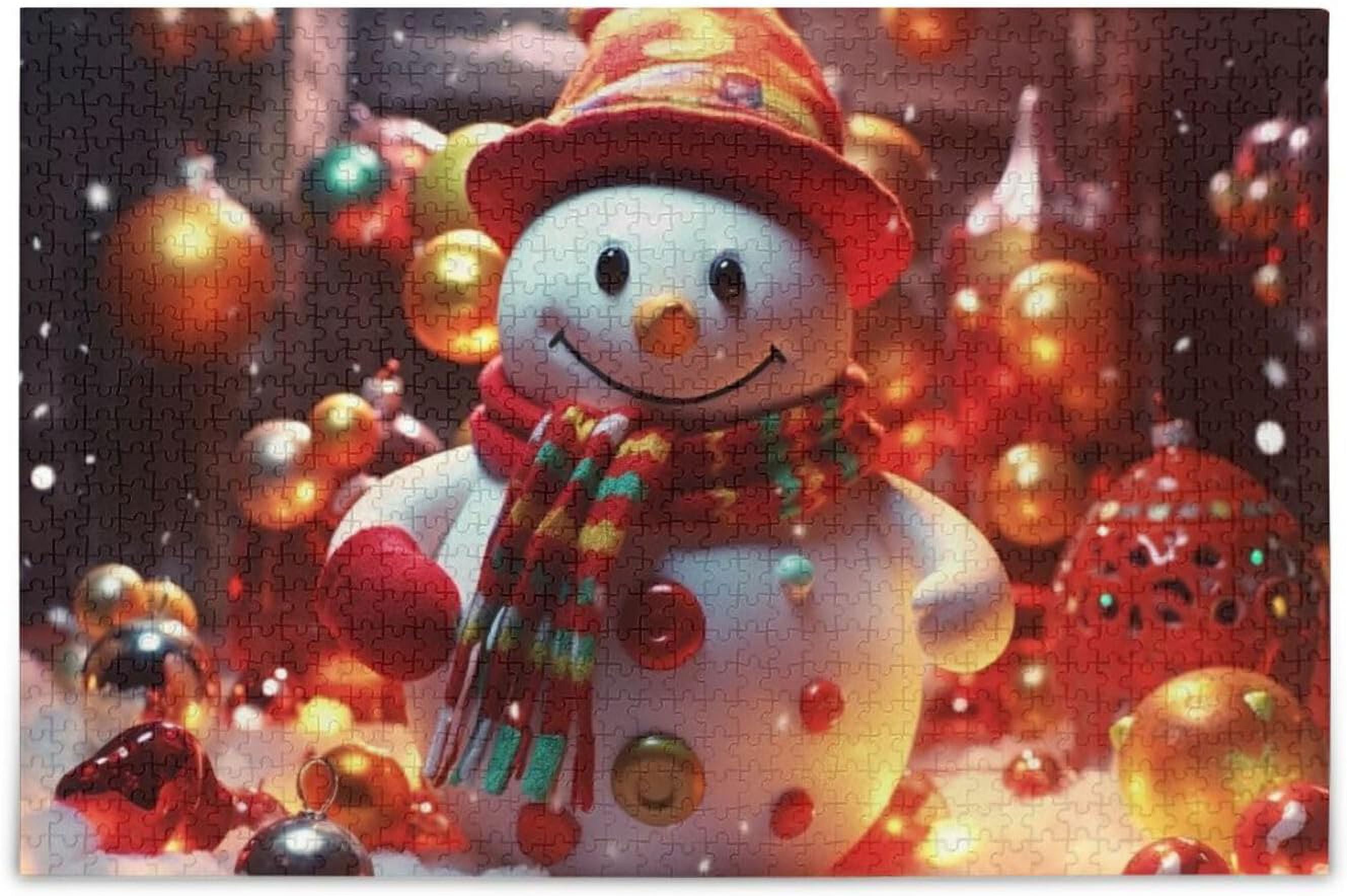 Dreamtimes 500 Pieces Christmas Snowman Jigsaw Puzzle for Adults Teens ...