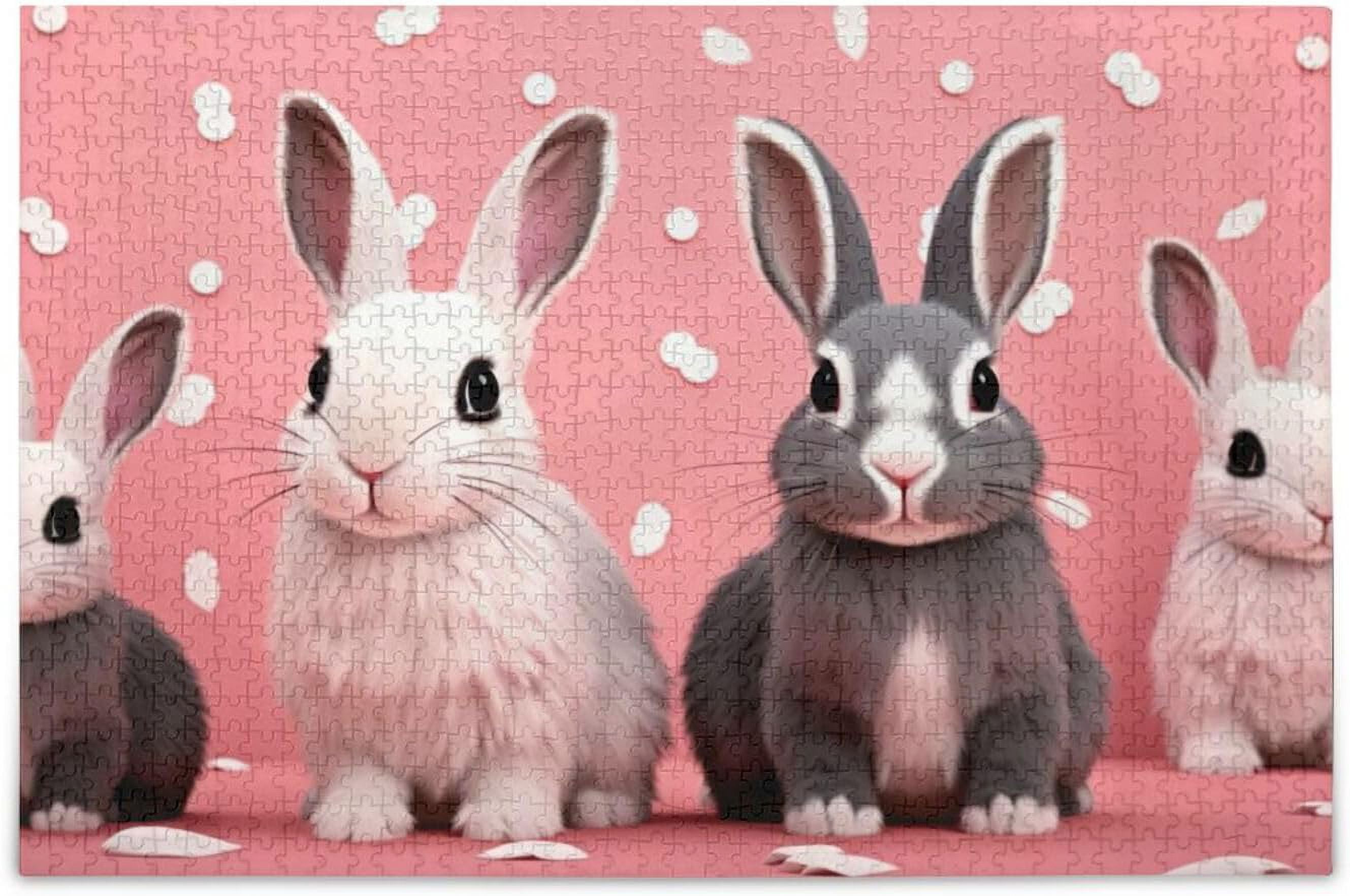 Dreamtimes 500 Pieces Cute Easter Rabbits Jigsaw Puzzle for Adults ...