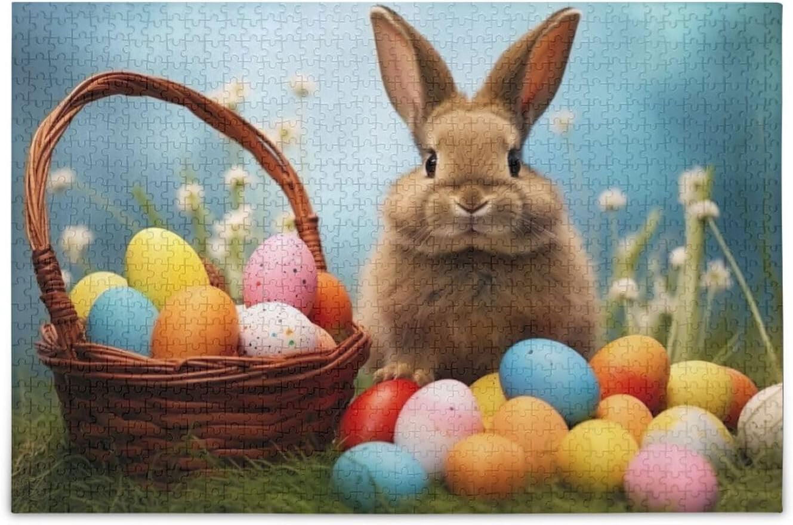 Dreamtimes 500 Pieces Cute Rabbits and Easter Eggs Jigsaw Puzzle for ...