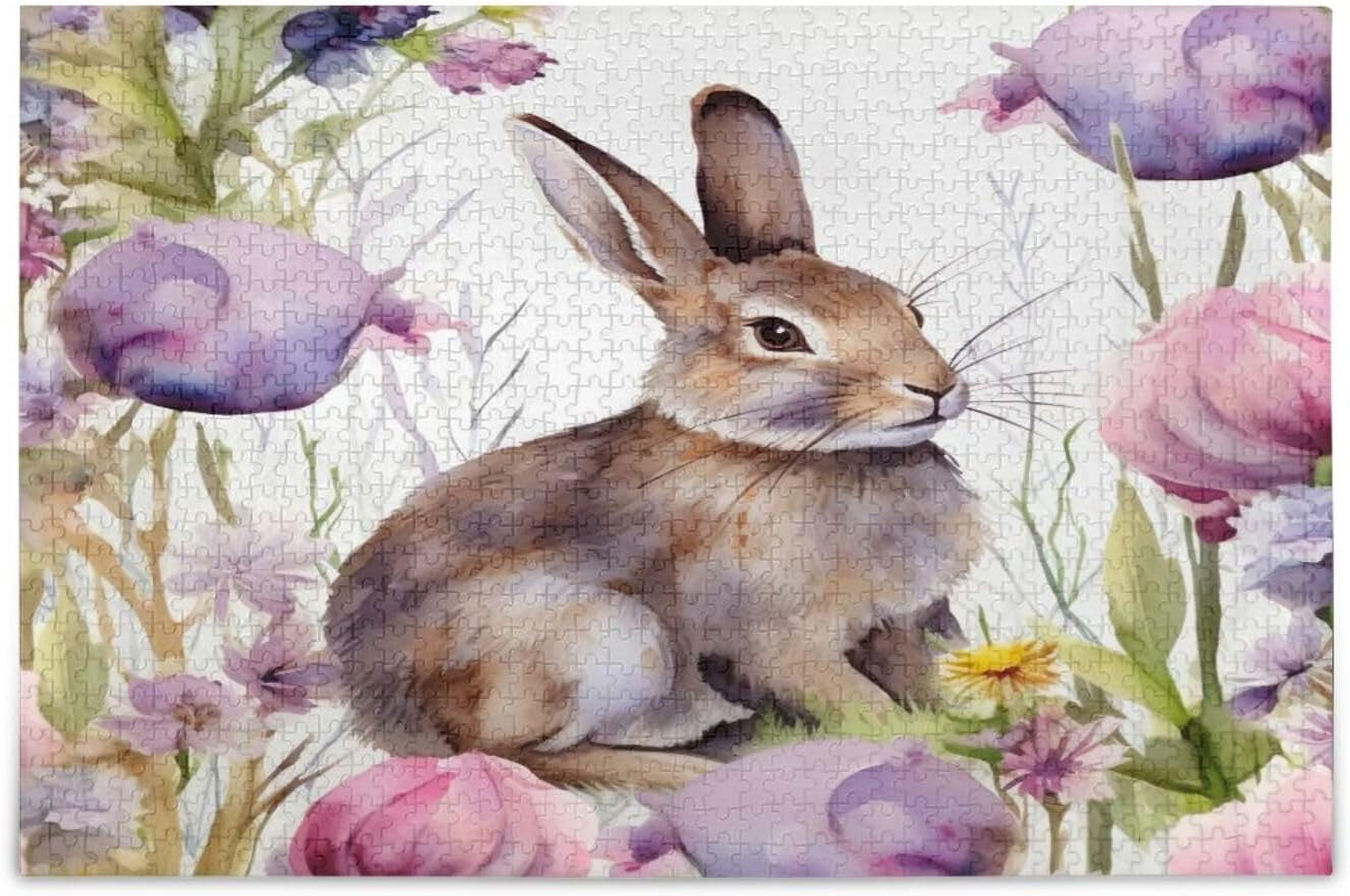 Dreamtimes 500 Pieces Easter Cute Rabbit Jigsaw Puzzle for Adults Teens ...