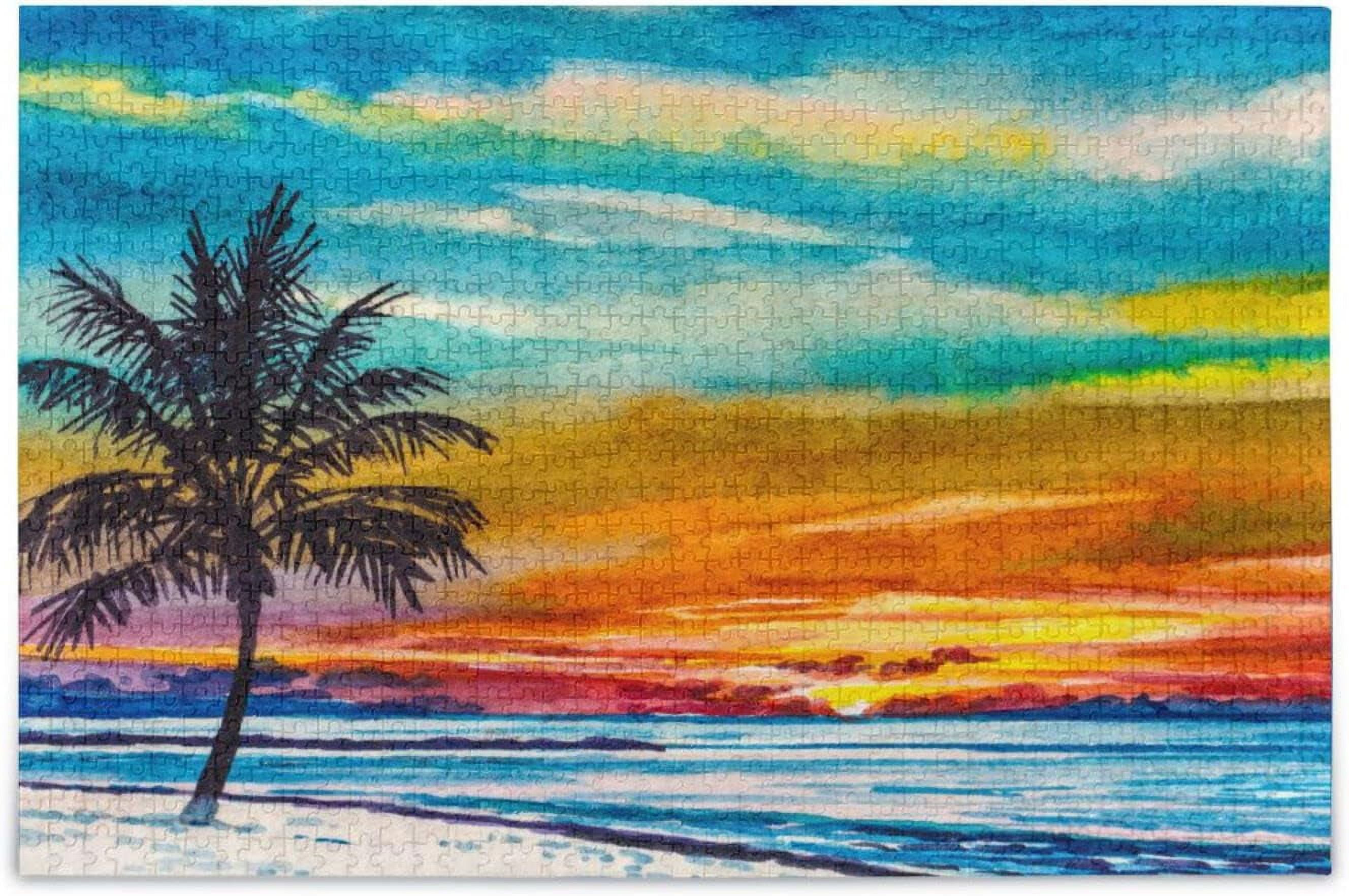 Dreamtimes 500 Pieces Jigsaw Puzzles Ocean Beach Adult Children ...